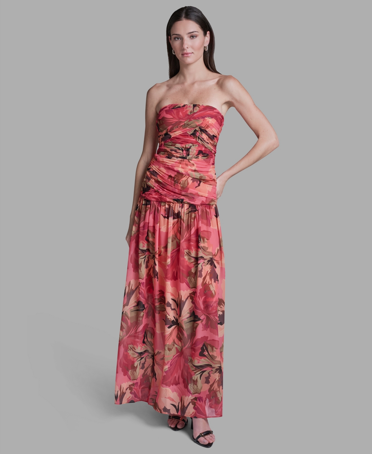 Click here for Bcbg Womens Strapless Maxi Dress - Belling Blush M... prices