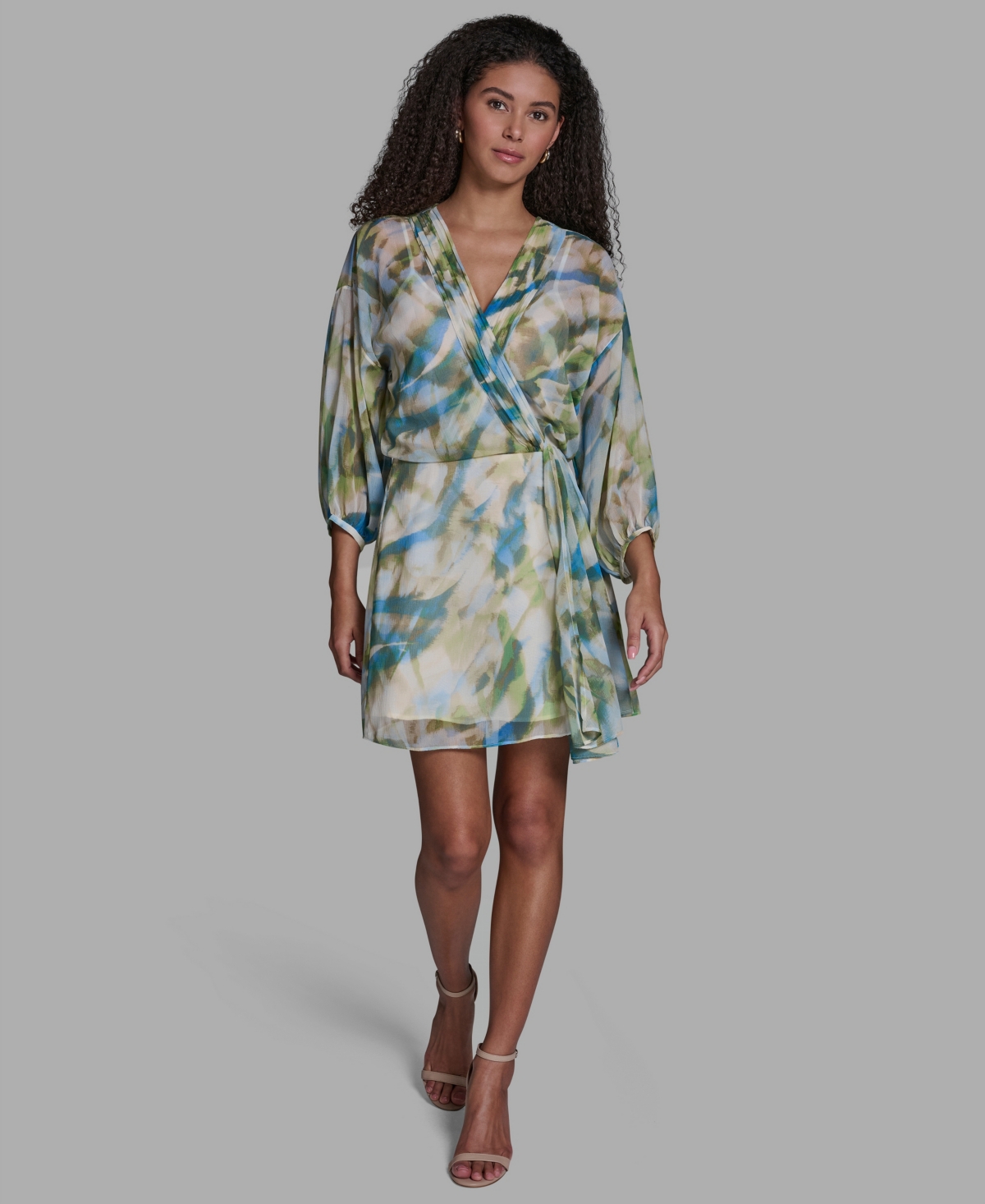 Click here for Bcbg Womens Long-Sleeve Mini Dress - Citrus Twist prices