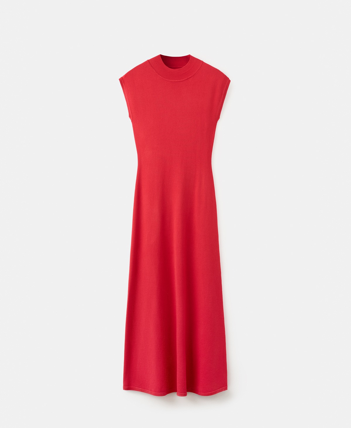 Click here for Mango Womens Perkins-Neck Knitted Dress - Red prices