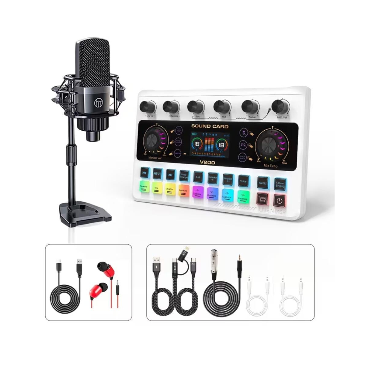 Click here for Zealsound Multifunctional Podcast Microphone Bundl... prices