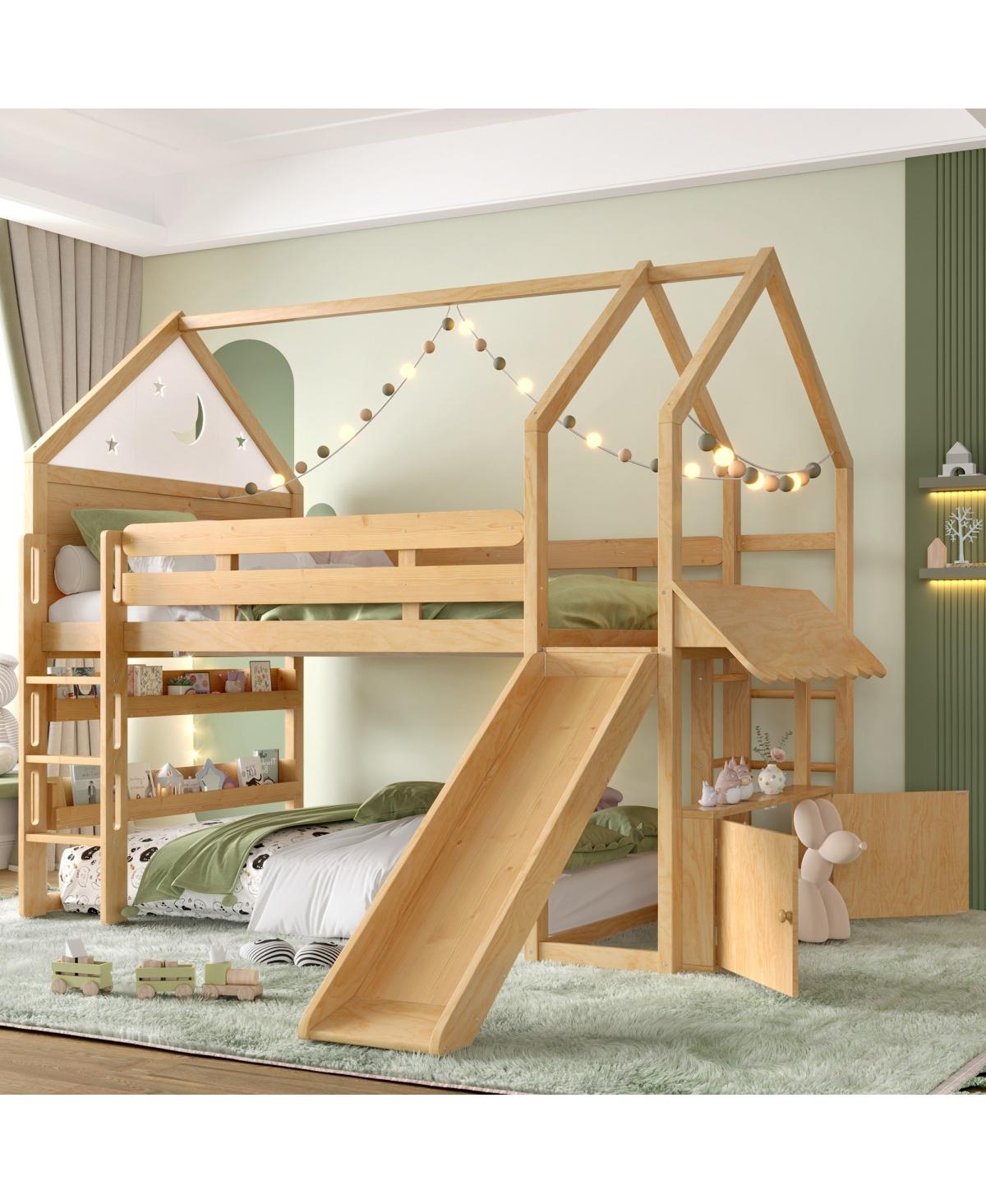 Click here for Streamdale Furniture Loft Bed with Bookshelf and S... prices