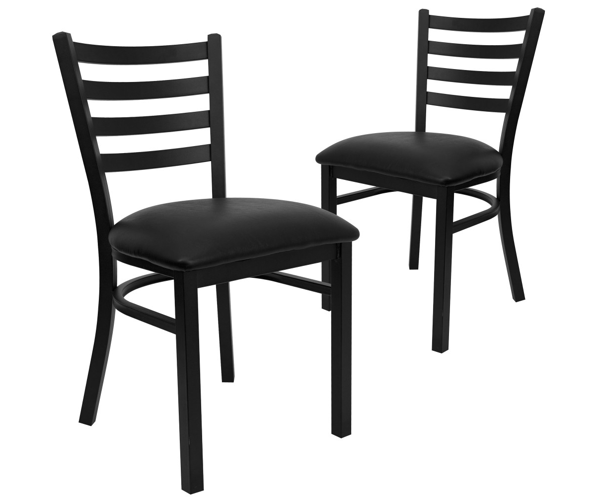Click here for Emma+Oliver 2 Pack Ladder Back Metal Restaurant Ch... prices