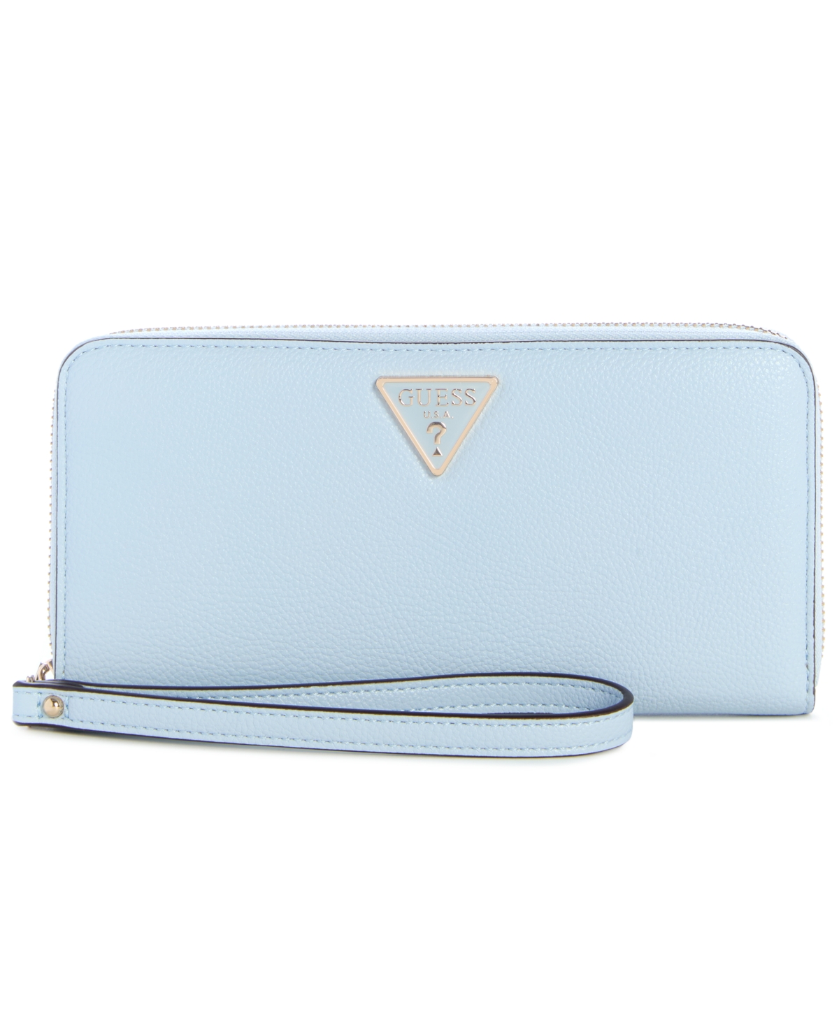 Click here for Guess Lucci Boxed Large Zip Around Wallet - Blue prices