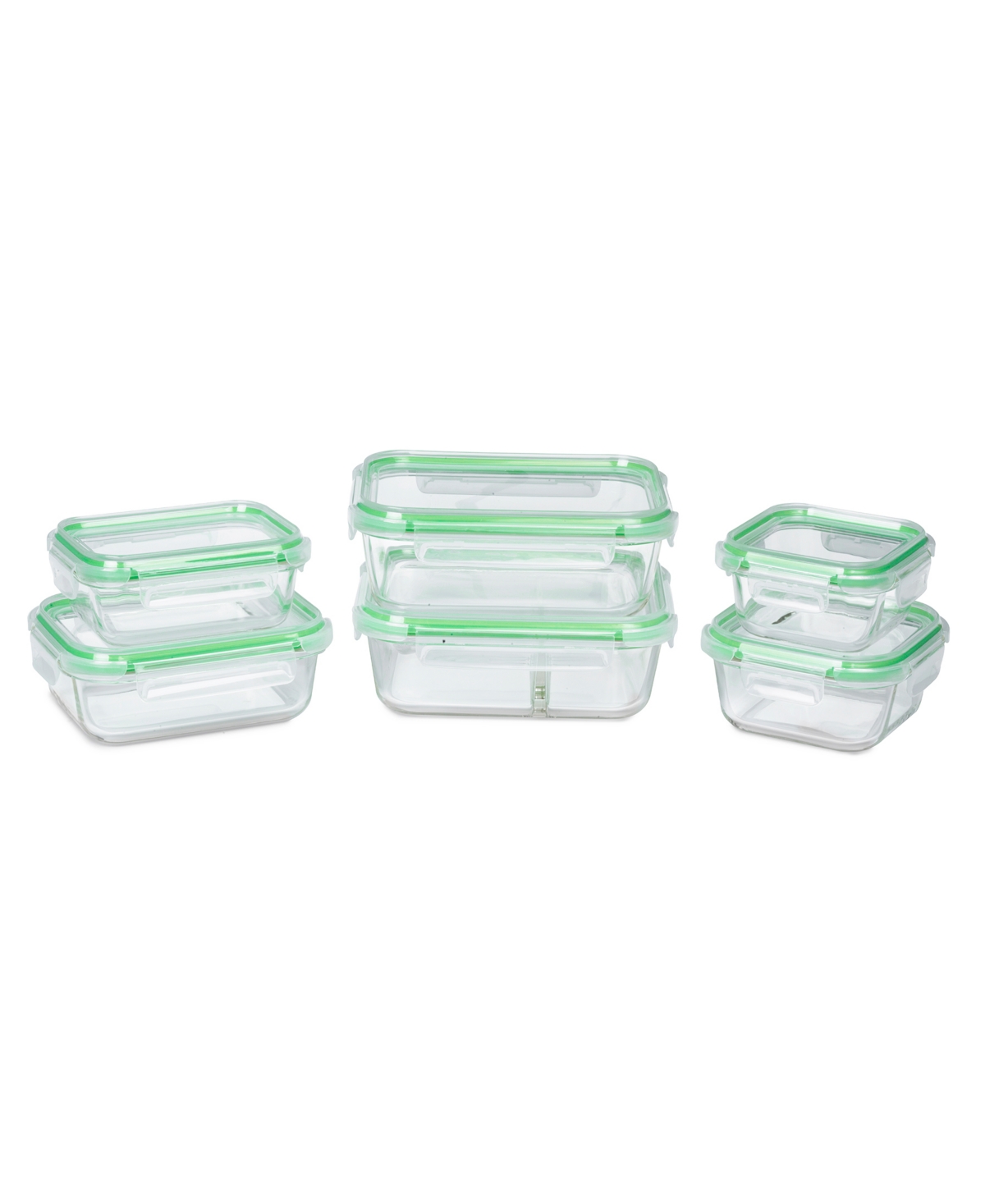 Click here for Sedona Kitchen 12-Pc. Glass Food Storage Set - Gre... prices