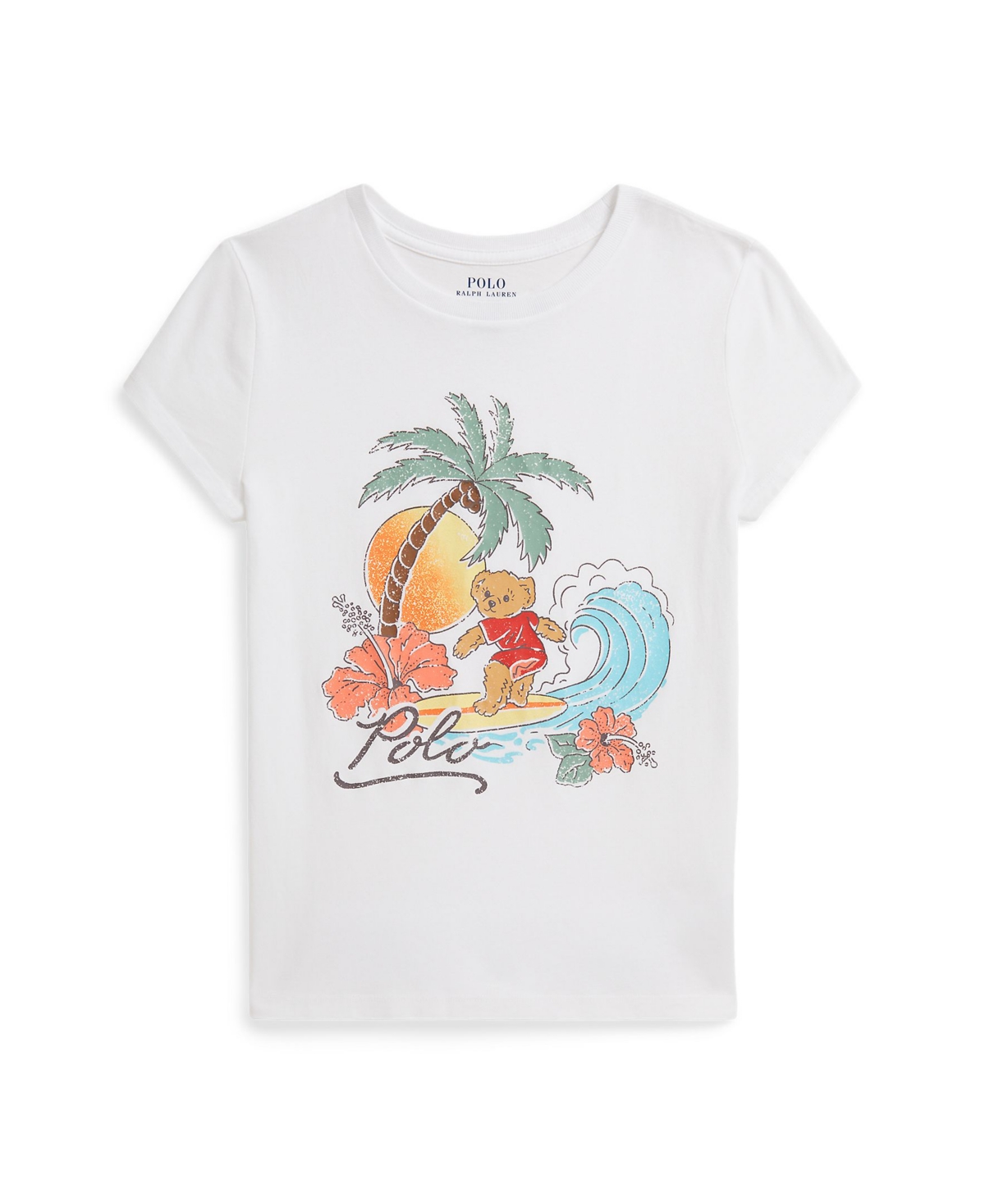 Click here for Polo Ralph Lauren Girls 7-16 Polo Bear Cotton Jers... prices