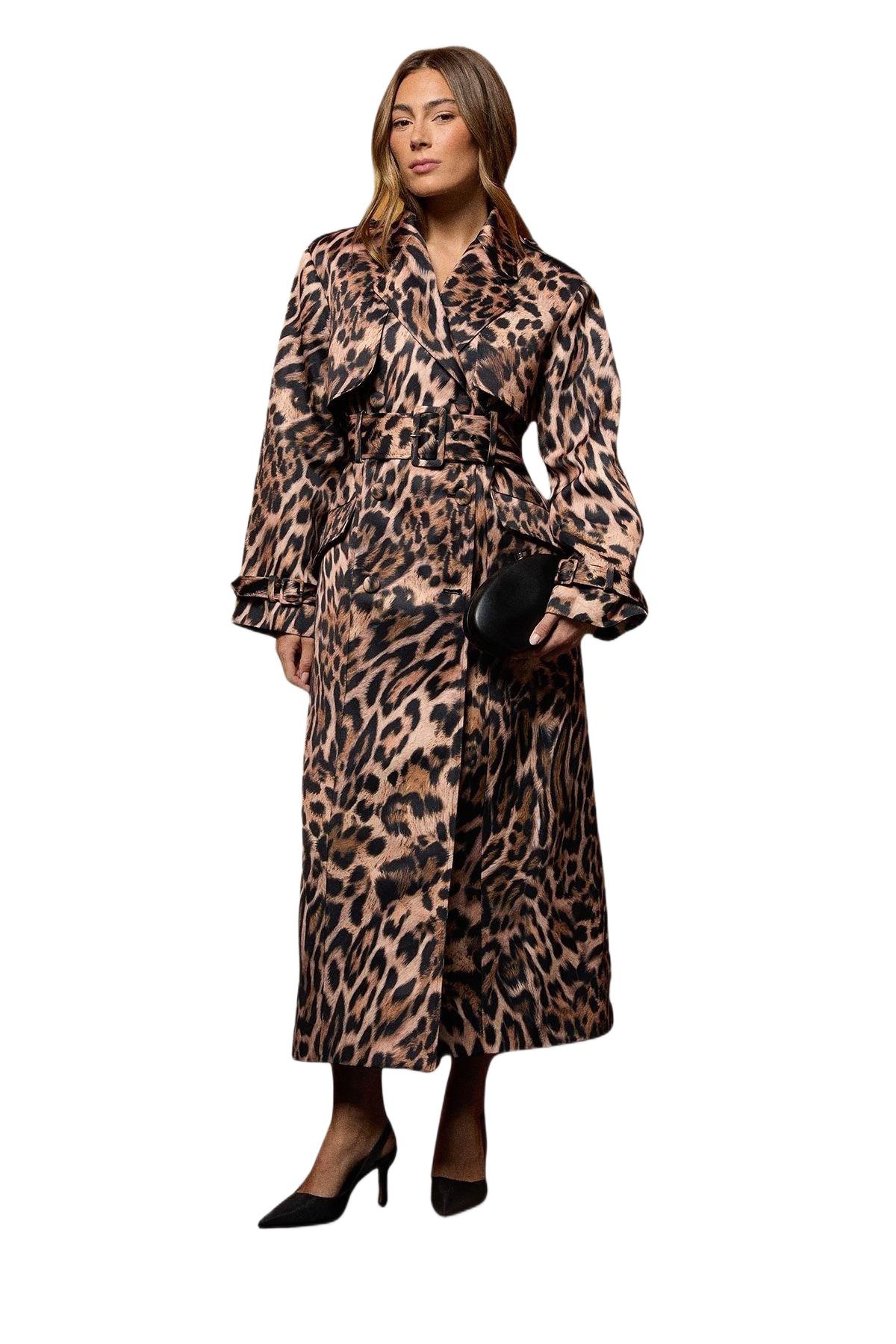 Click here for Coast Womens Muse Leopard Trench Coat - Leopard prices