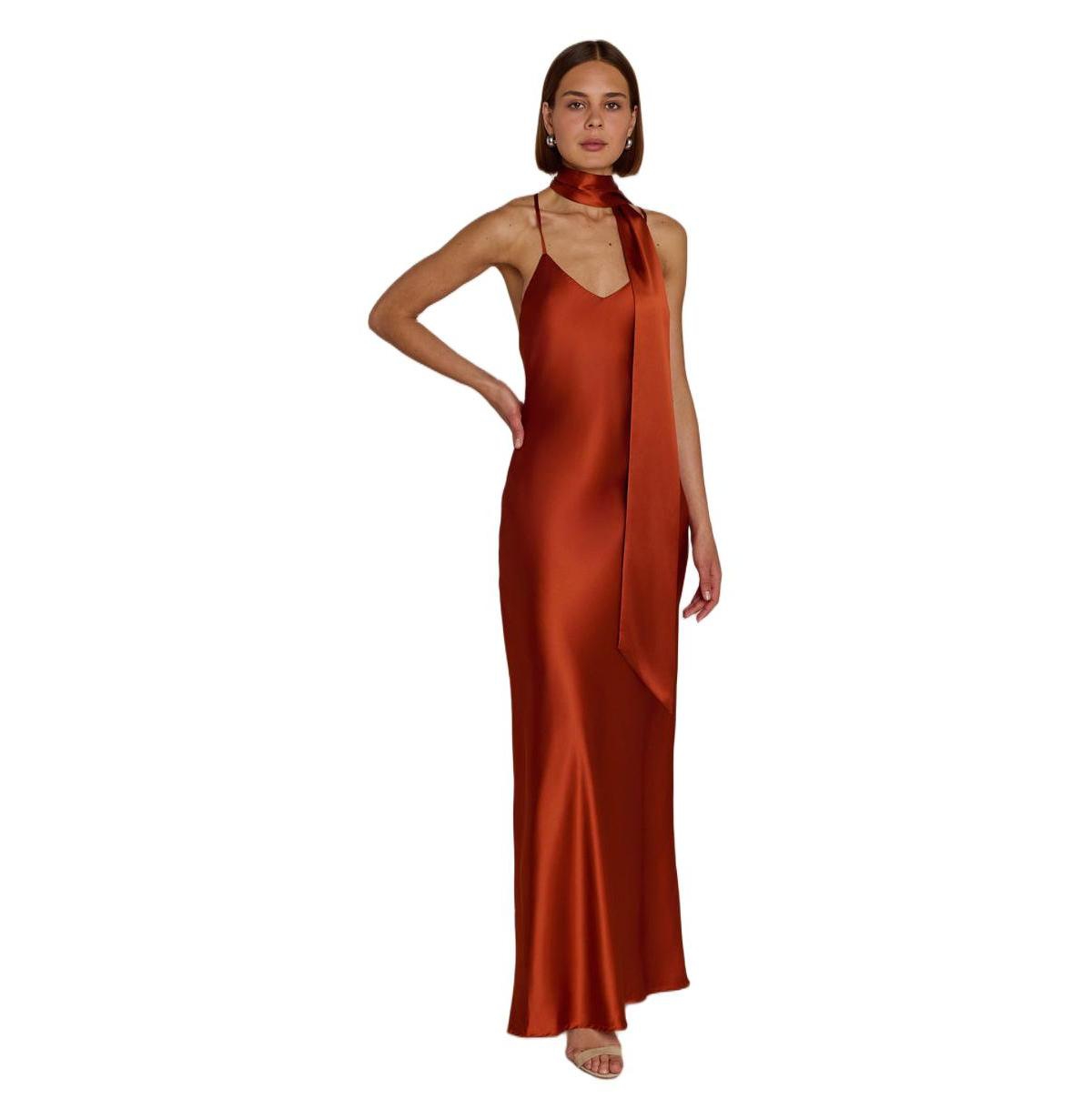 Click here for Rewritten Womens Brooklyn Dress - Burnt orange prices