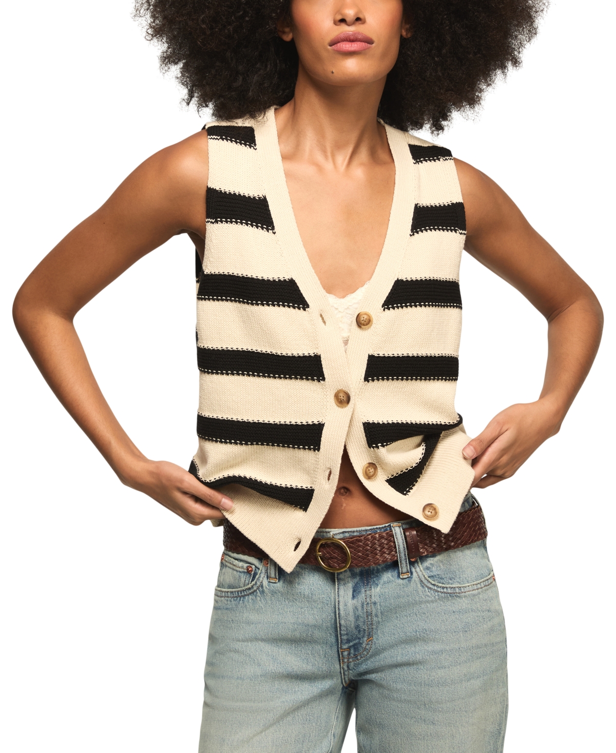 Click here for Lucky Brand Womens Sleeveless V-Neck Sweater Vest... prices