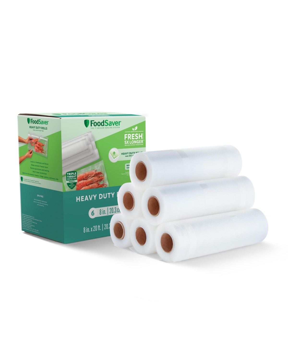 Click here for FoodSaver Heavy-Duty 8" x 20 Vacuum Seal Roll... prices