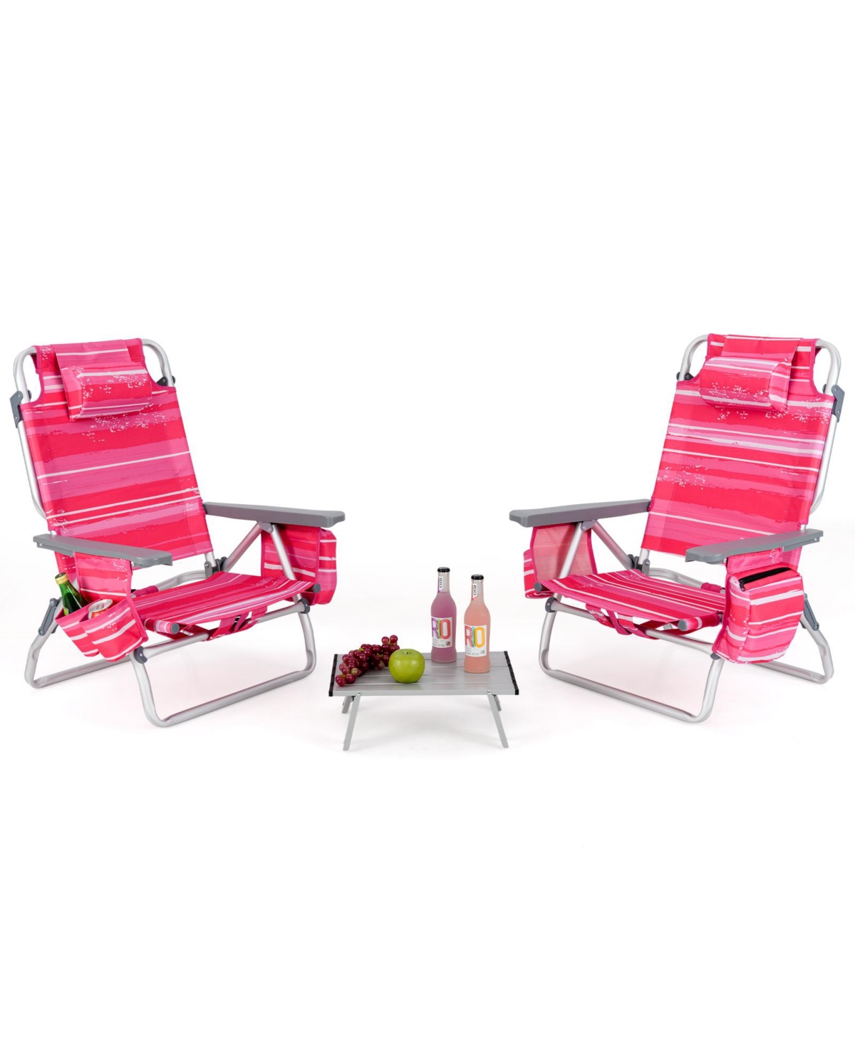 Click here for 2 Packs 5-Position Outdoor Folding Backpack Beach... prices