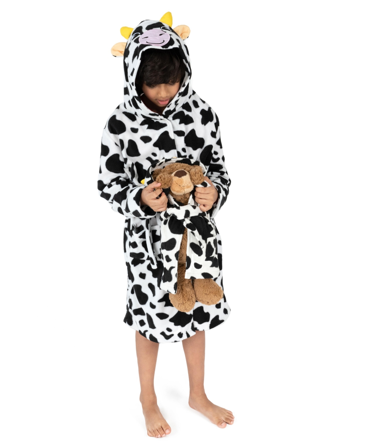 Click here for Leveret Big Girls Doll Matching Fleece Hooded Robe... prices