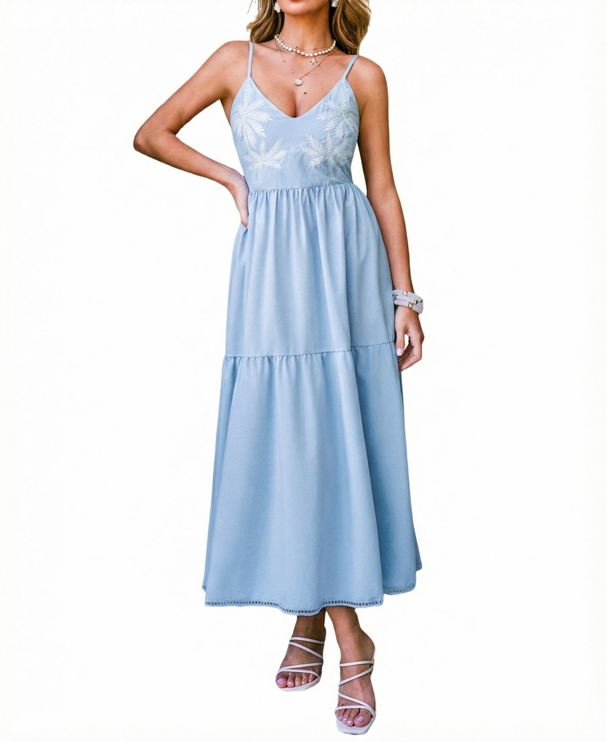 Click here for Cupshe Womens Malibu Girl Tropical Maxi Beach Dres... prices