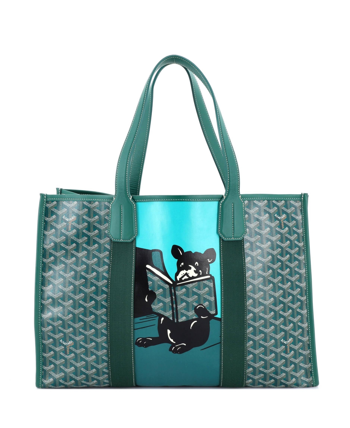 Click here for Pre-Owned Goyard Mm Villette Tote Printed Coated C... prices