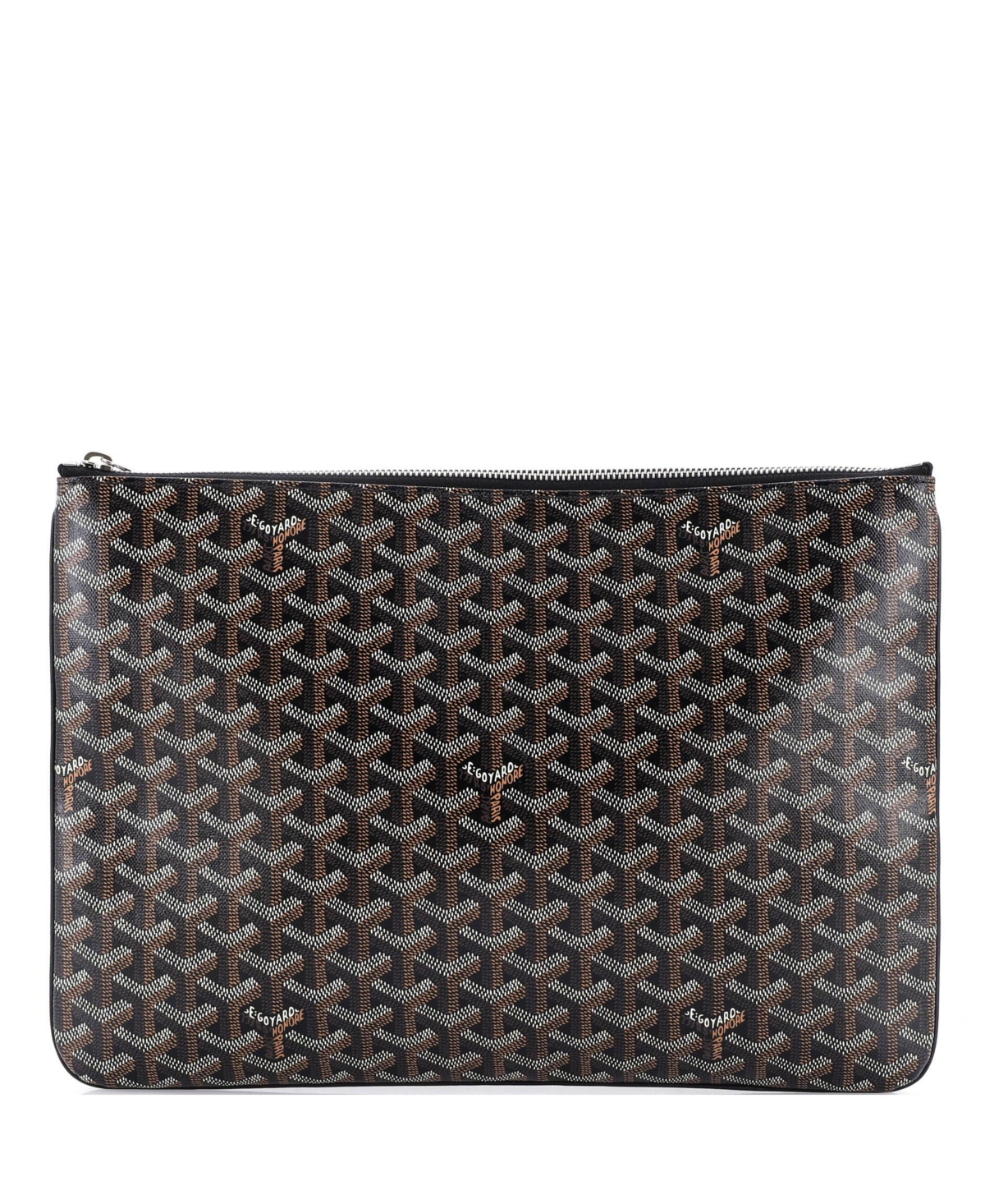 Click here for Pre-Owned Goyard Gm Senat Zip Pouch Coated Canvas... prices
