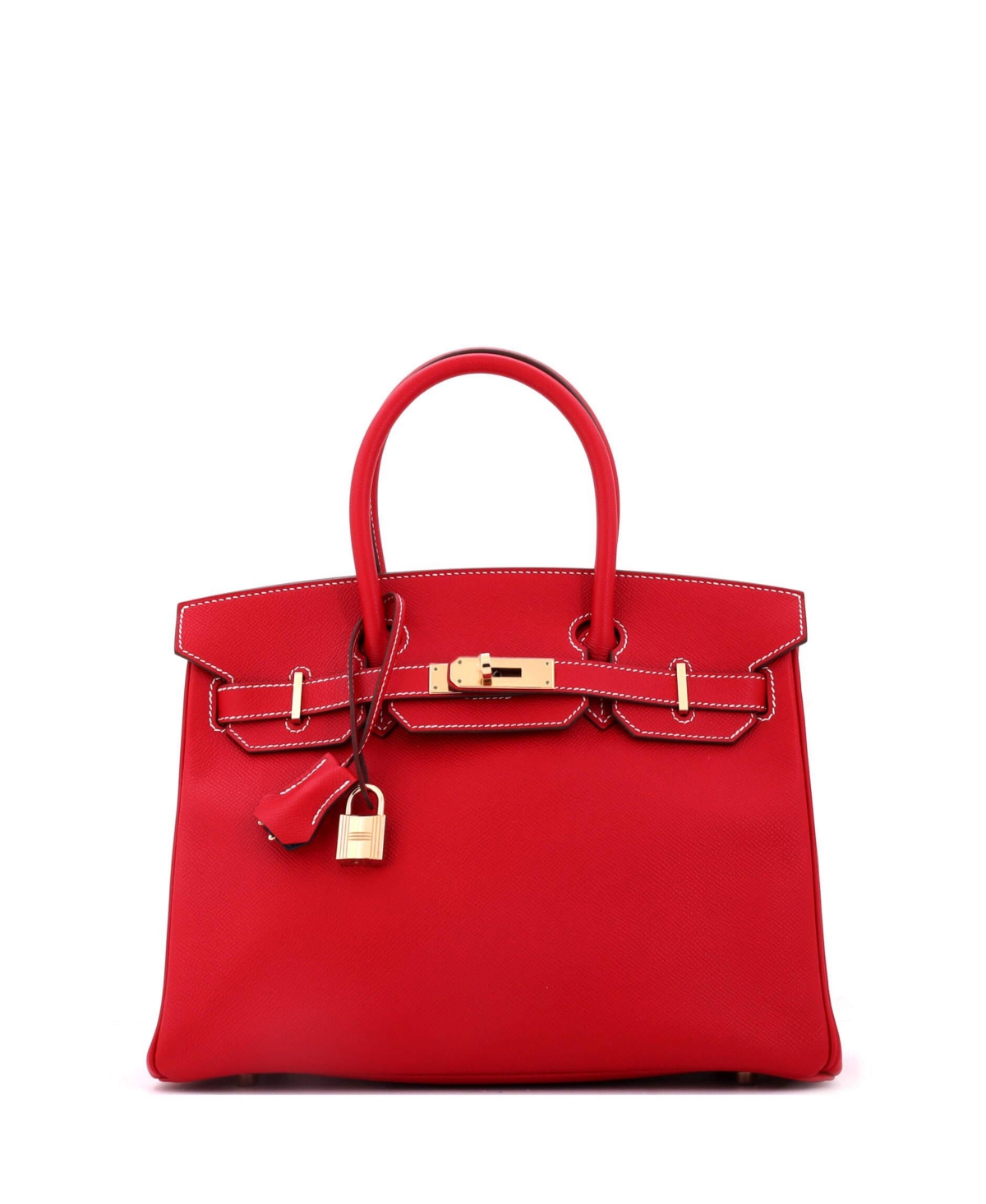 Click here for Pre-Owned HERMES Candy 30 Handbag Epsom - Red prices