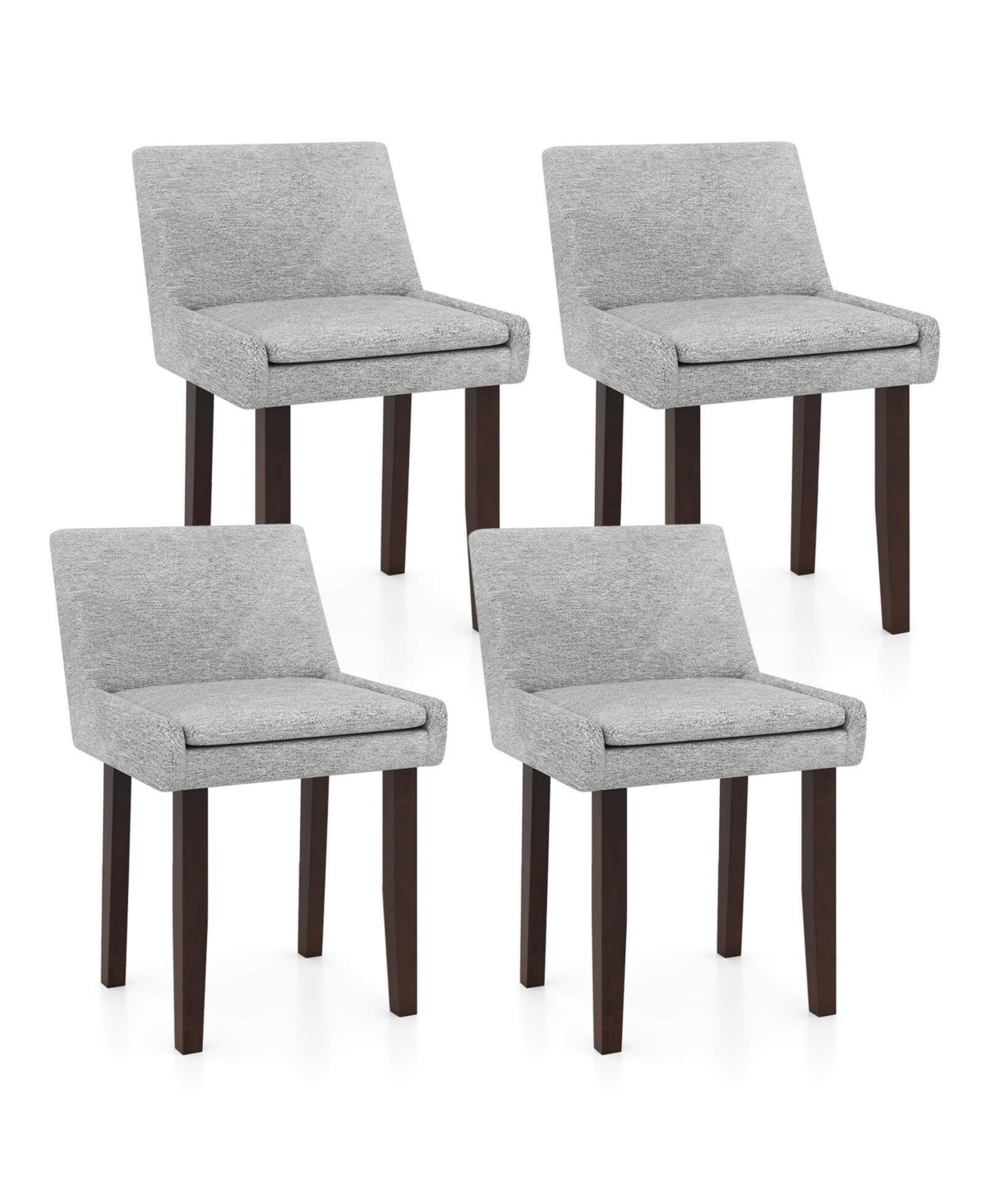 Click here for Gymax Modern Dining Chair Set of 4 w/ Mid Back & C... prices