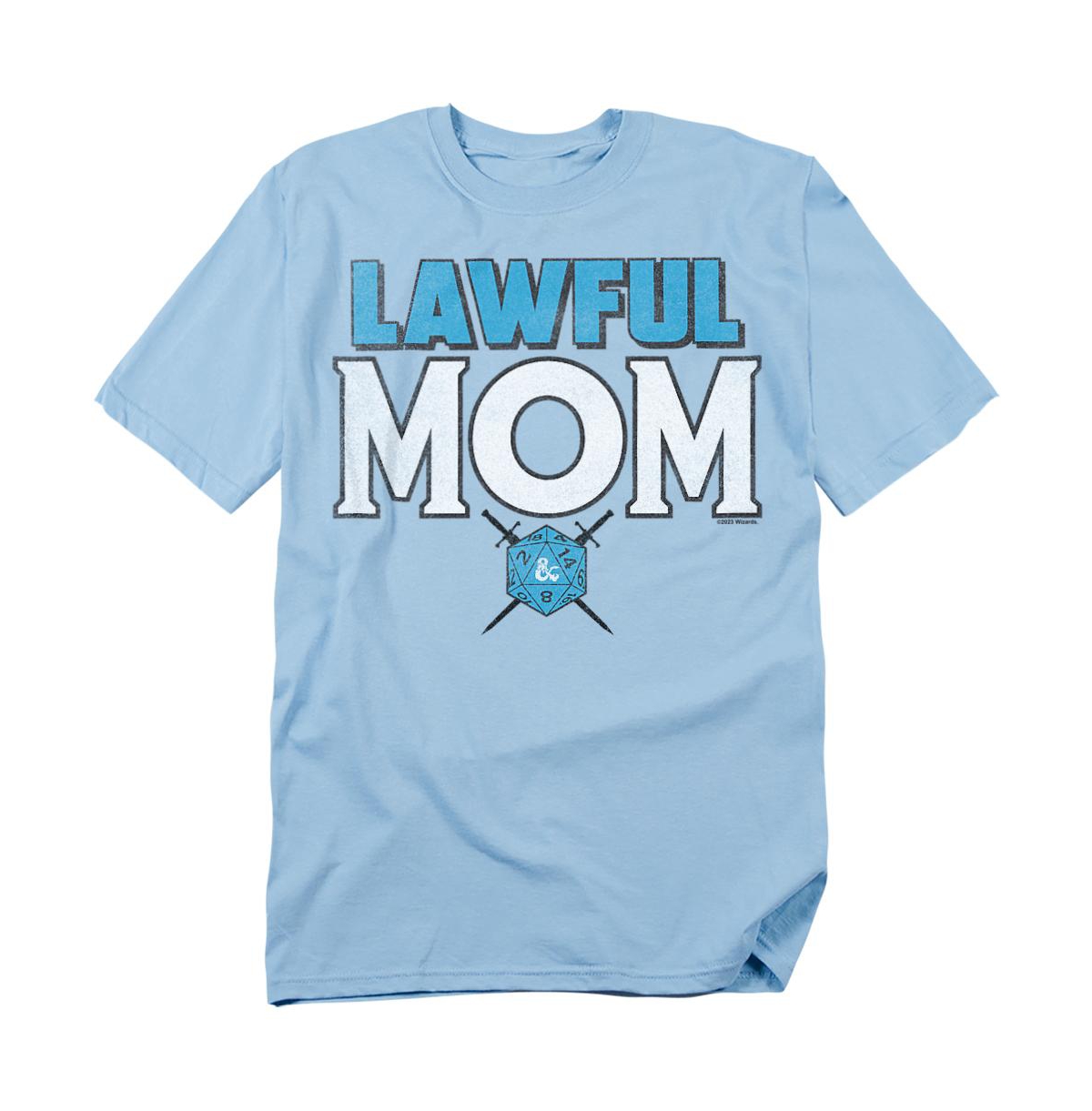 Click here for D&D Mens Mothers Day Lawful Mom T-Shirt - Light bl... prices