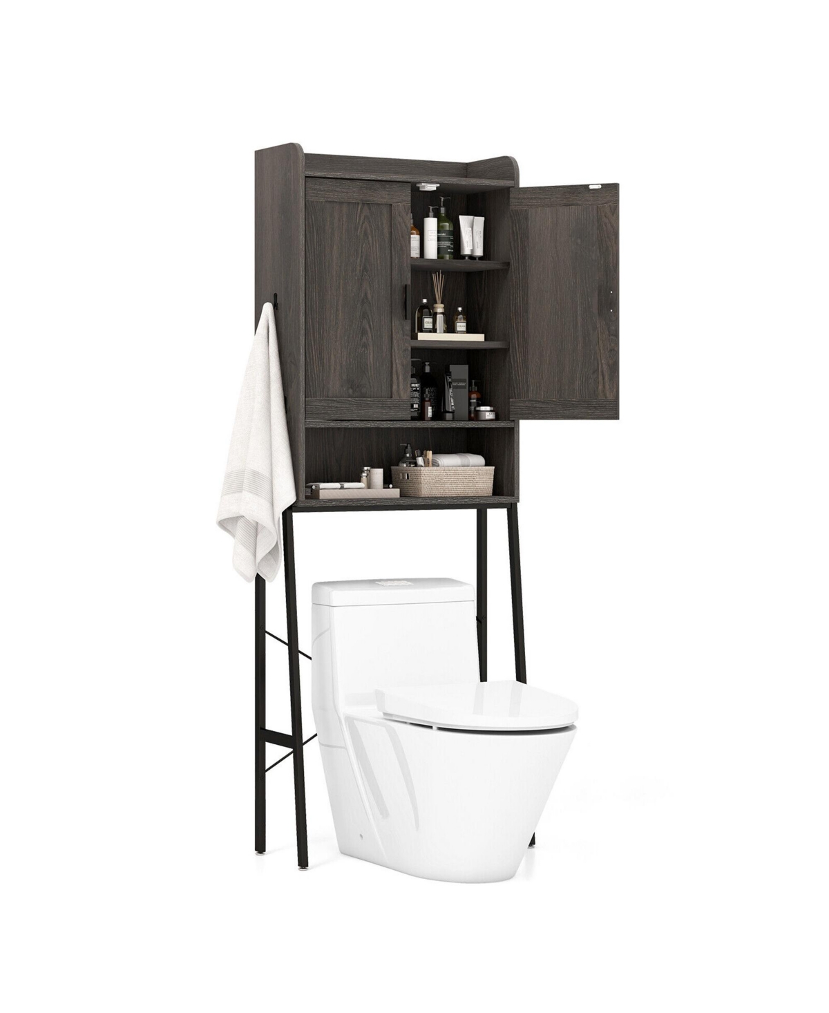 Click here for Gymax Over The Toilet Storage Cabinet Bathroom Spa... prices