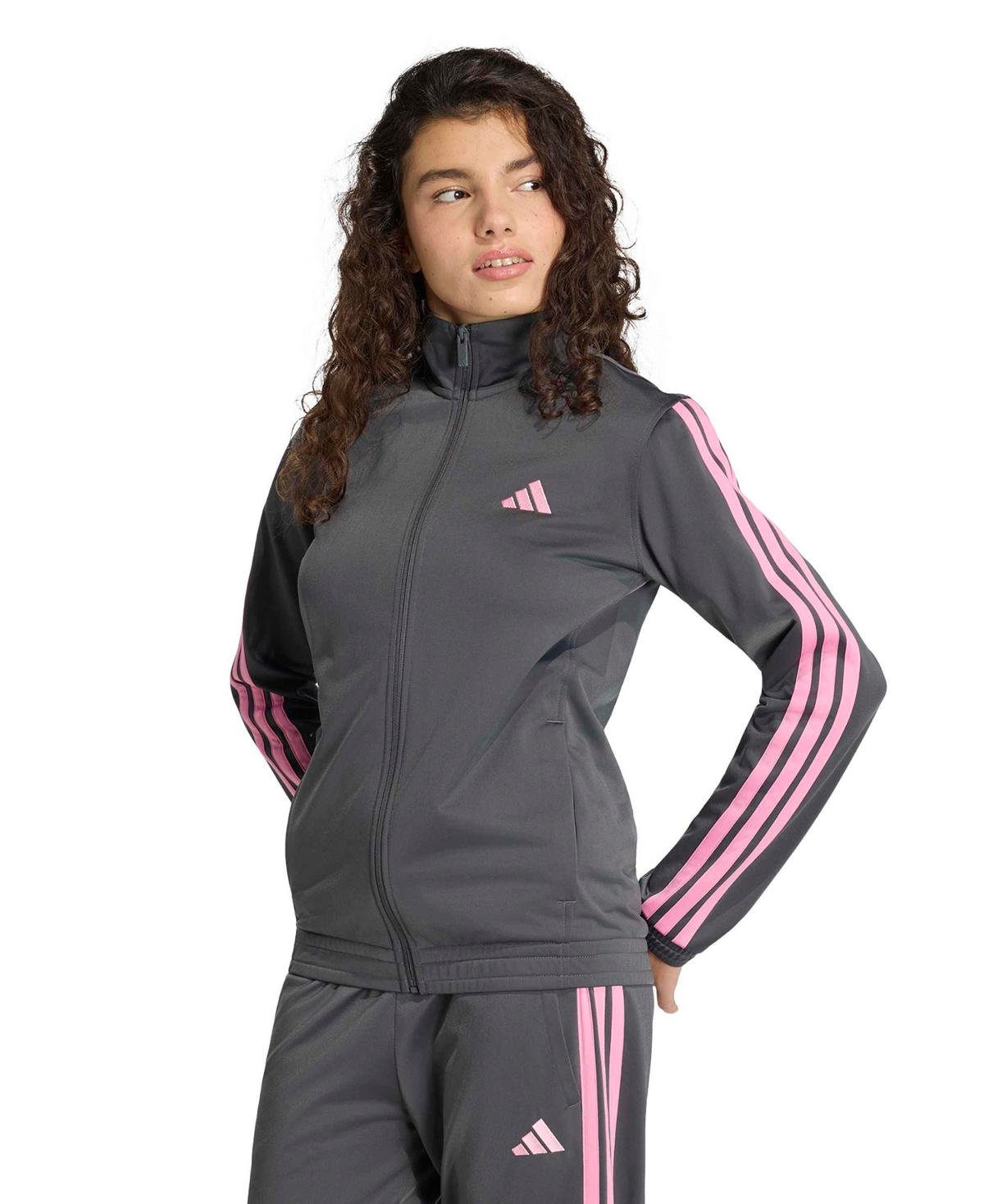 Click here for adidas Womens Long-Sleeve Zipper Collared Jacket -... prices