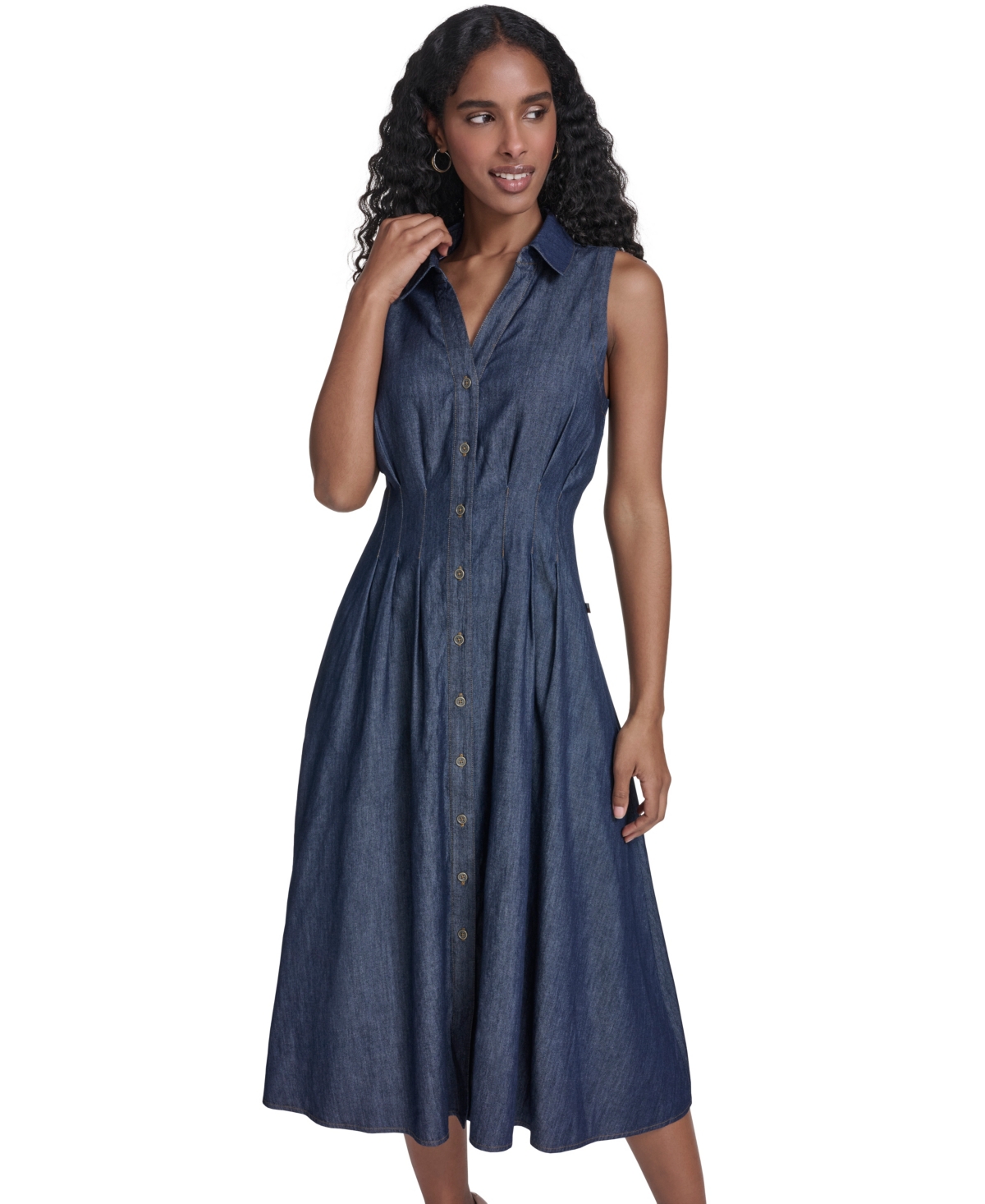 Click here for Tommy Hilfiger Womens Collared Neck Shirt Dress -... prices