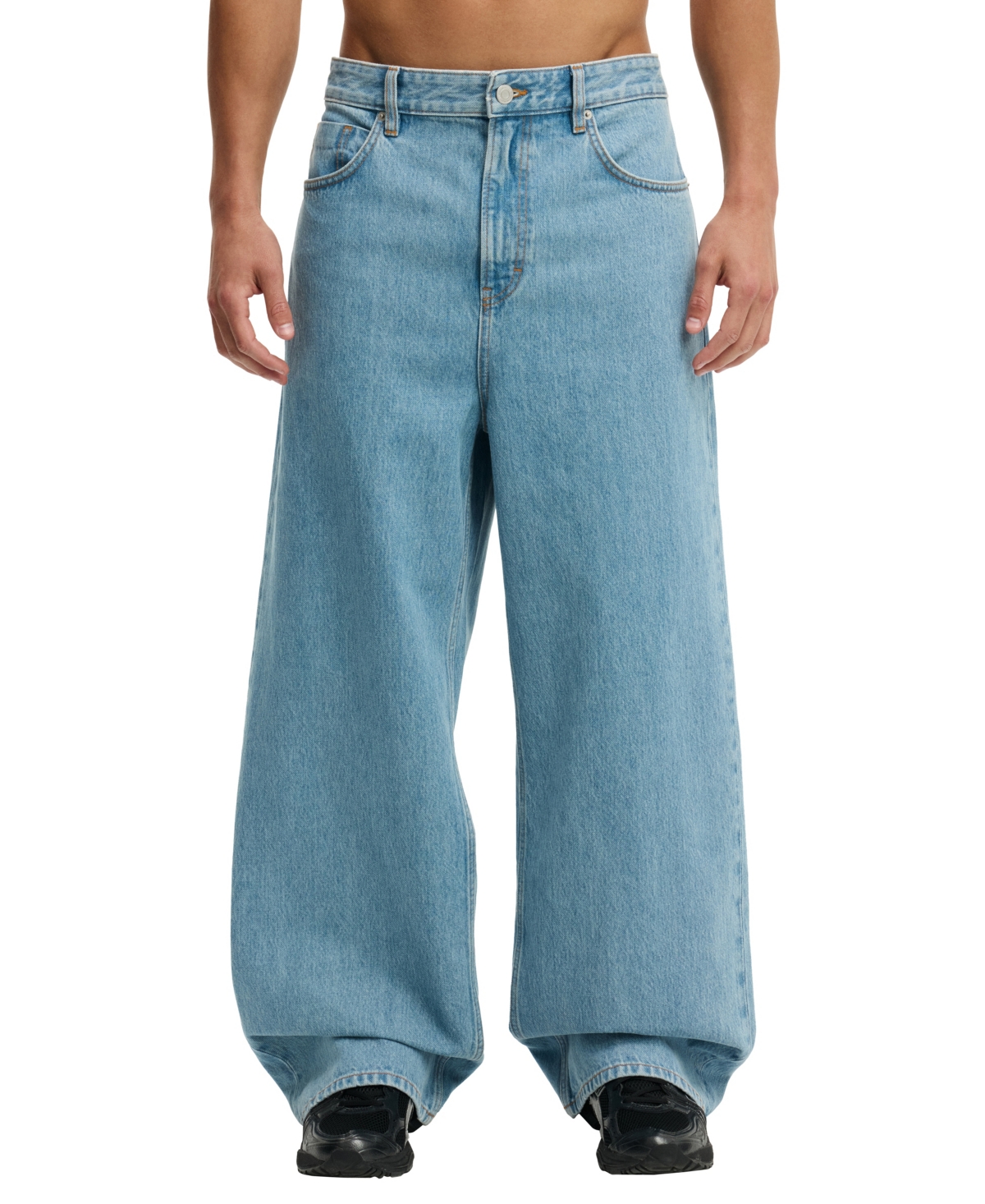 Click here for Cotton On Mens Super Baggy Jean - light blue prices