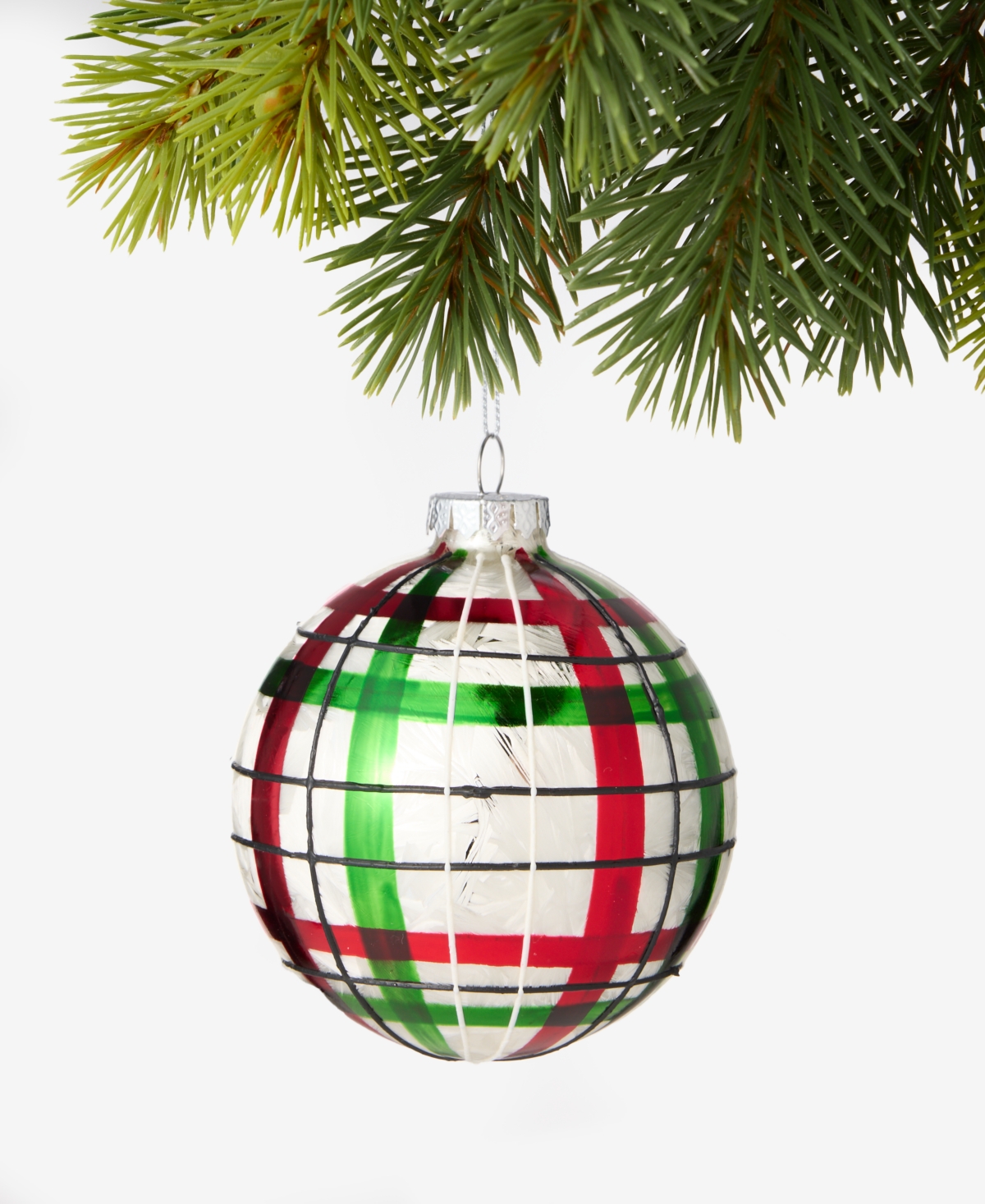 Click here for Holiday Lane Cozy Cabin Plaid Ball Ornament  Macys... prices
