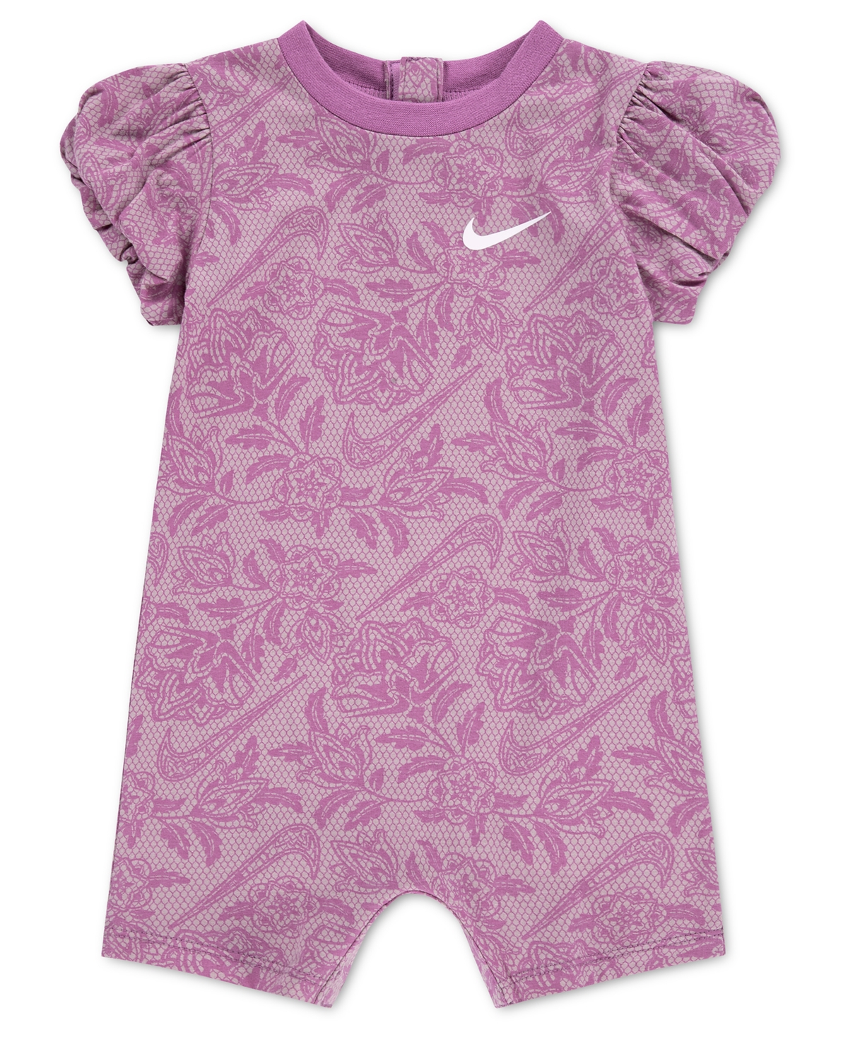 Click here for Nike Baby Girls Crewneck Romper - Lavender prices