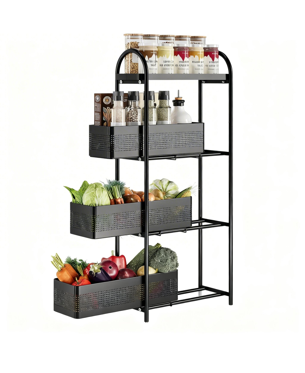 Click here for Yigii Slim Storage Cart with Pull-Out Baskets for... prices