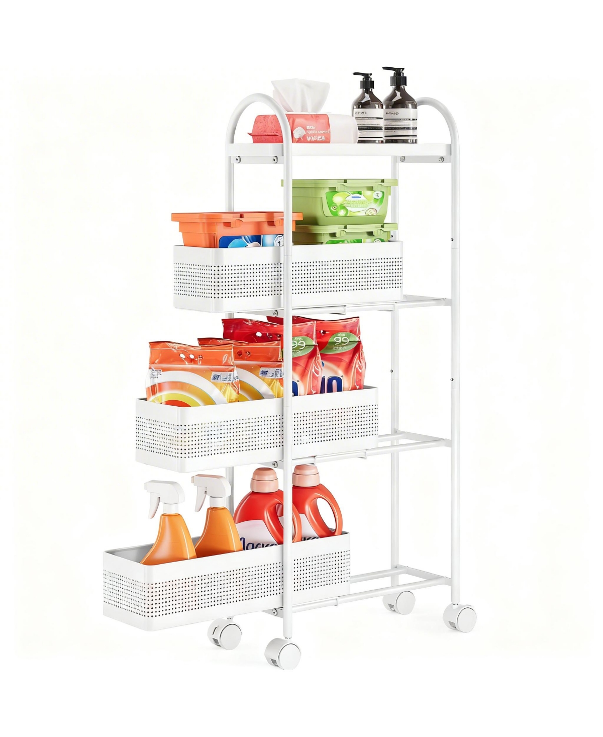 Click here for Yigii Slim Storage Cart with Pull-Out Baskets for... prices