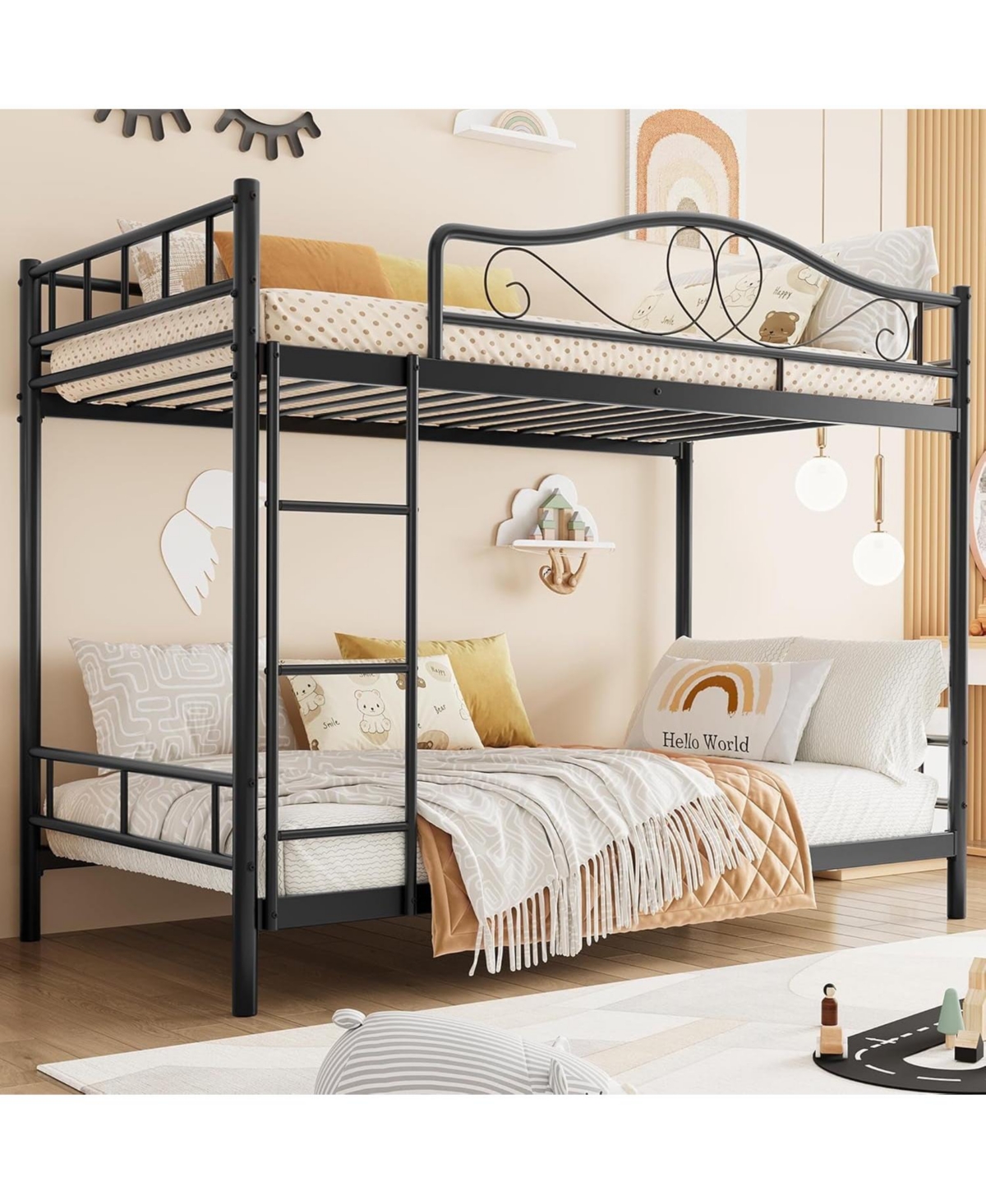 Click here for gaomon Twin Over Twin Metal Bunk Bed with Ladder G... prices