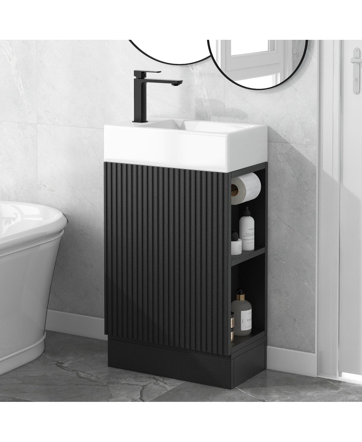 Click here for Sillysis Bathroom Vanity with Sink  Mdf Storage Ca... prices