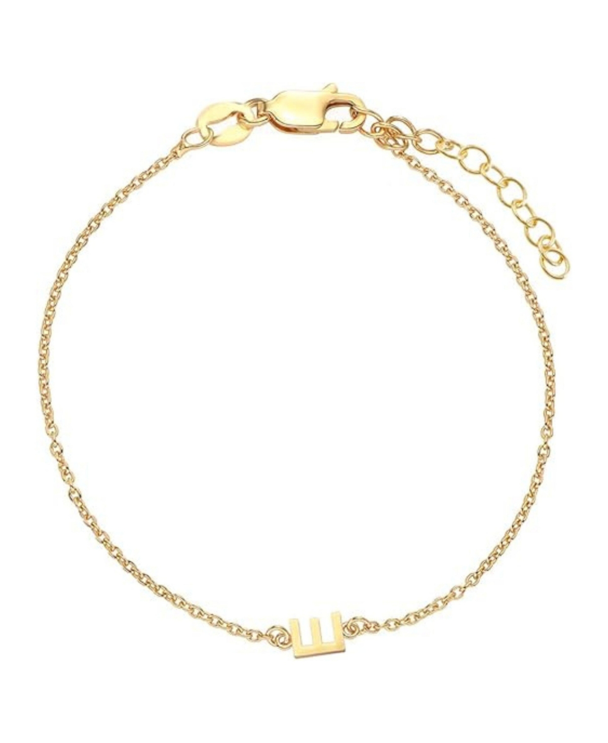Click here for Inez Initial Bracelet/Anklet - 18K Gold Plated Ste... prices