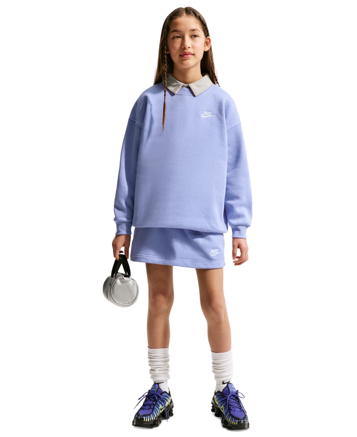 Click here for Nike Big Girls 7-16 Sportswear Club Fleece Oversiz... prices