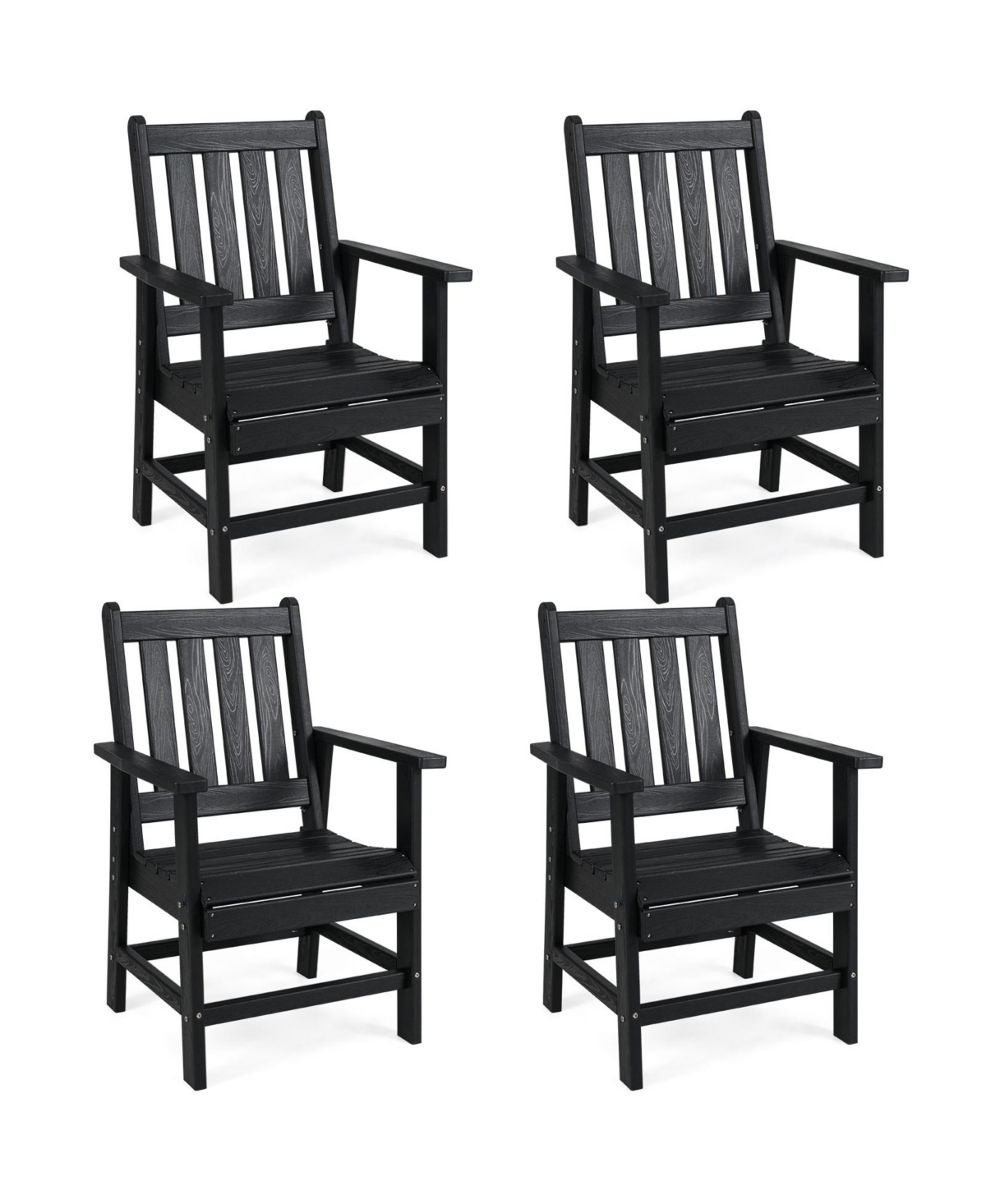 Click here for Gymax Patio Dining Chairs Set of 4 w/Wide Armrests... prices