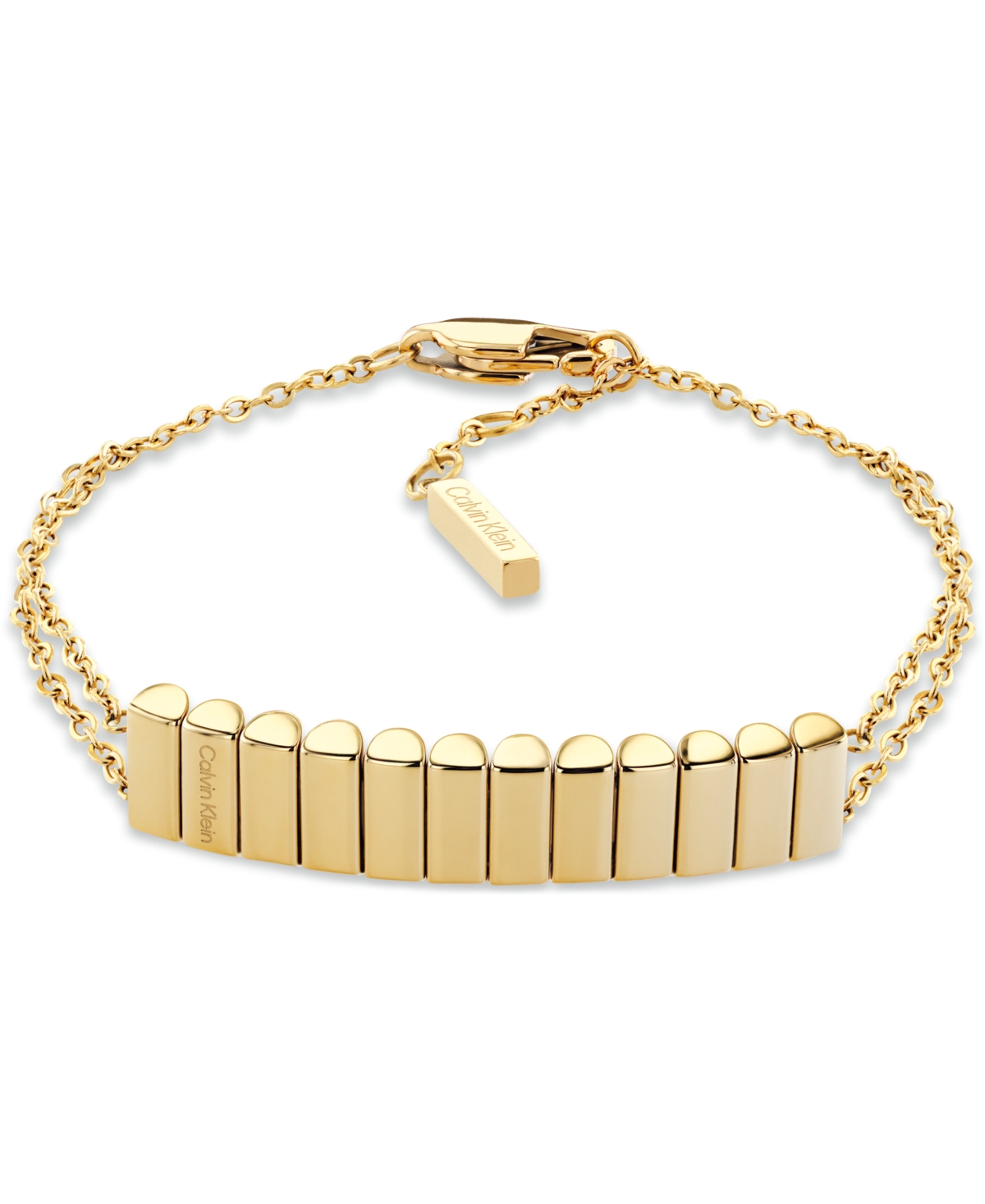 Click here for Calvin Klein Womens Modern Repetition Gold Tone St... prices