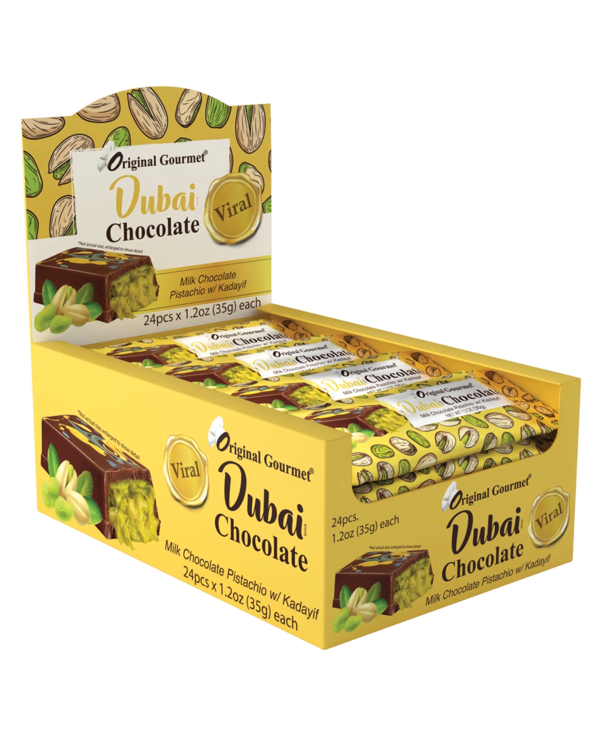 Click here for Original Gourmet Dubai Milk Chocolate Bar  24-Pc. prices
