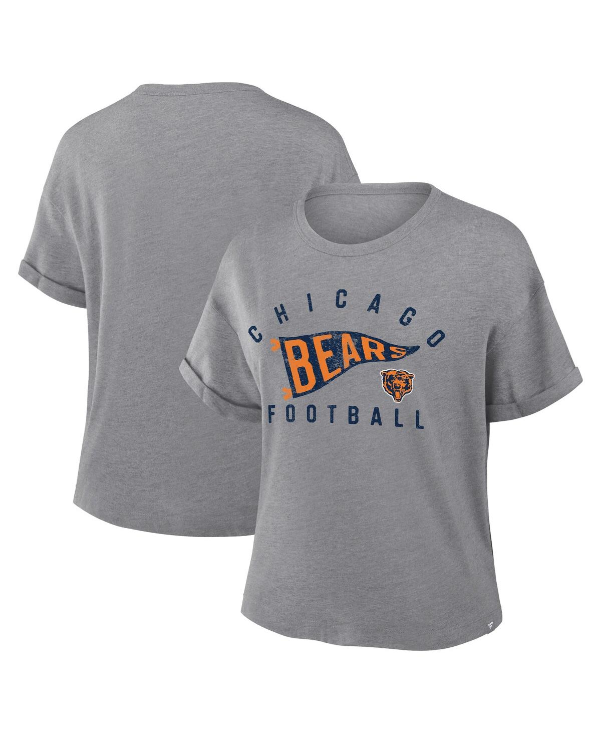 Click here for Fanatics Womens Heather Gray Chicago Bears Pennant... prices
