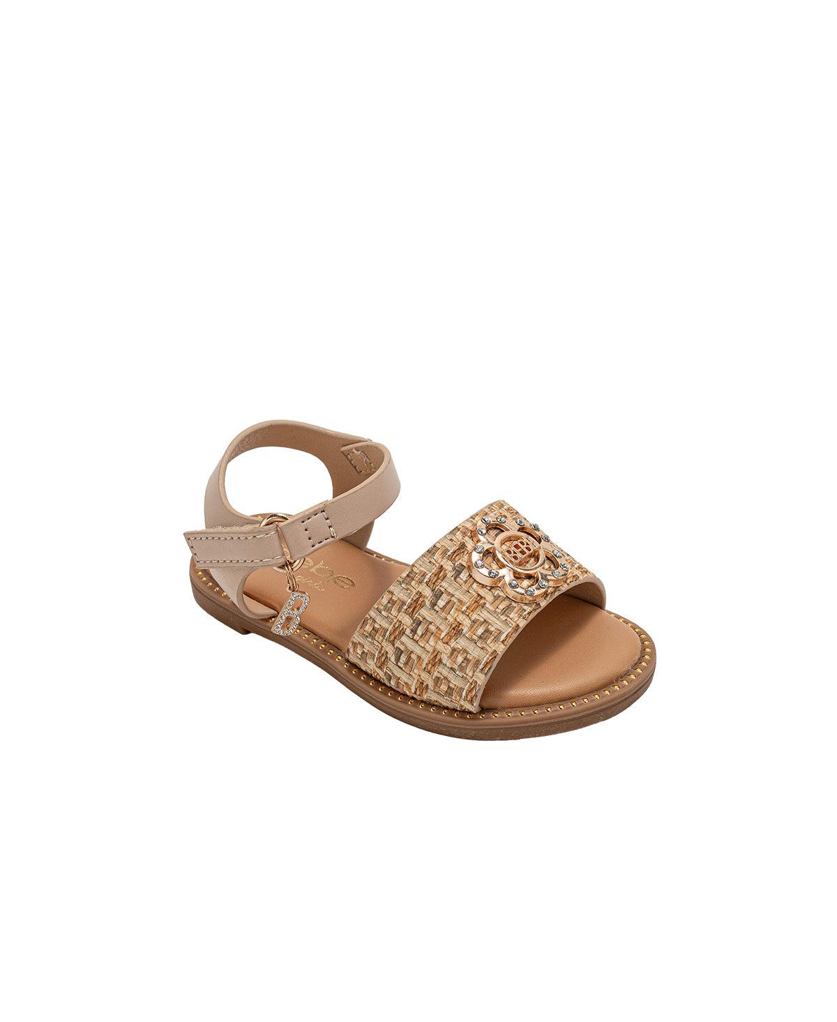Click here for Bebe Toddler Girls Fashion Sandal with Flower Meda... prices