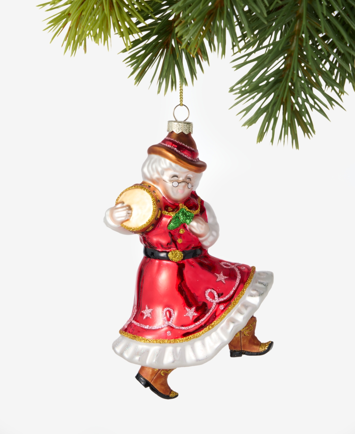 Click here for Holiday Lane Texas Mrs. Claus Glass Ornament  Macy... prices