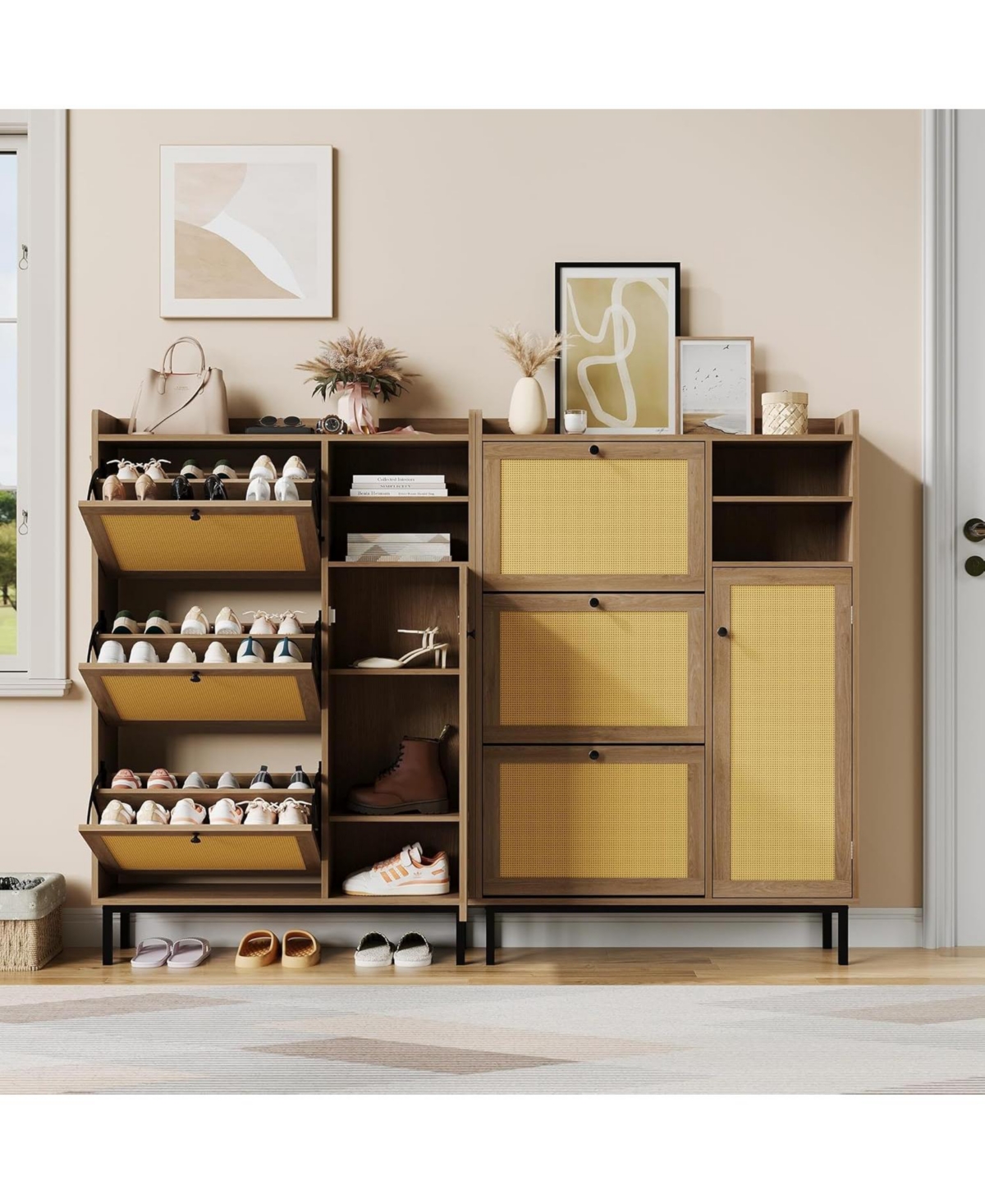 Click here for gaomon Shoe Cabinet for Entryway with 3 Flip Drawe... prices