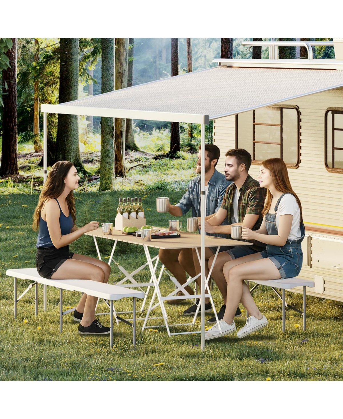 Click here for gamon Portable Folding Bench 6 Foot  Plastic Folda... prices