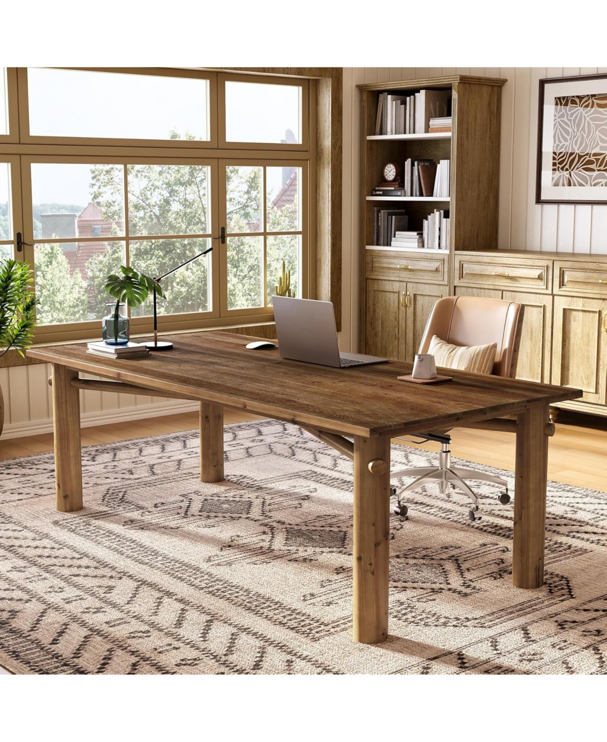 Click here for Tribesigns Solid Wood Home Office Desk  62.99"... prices