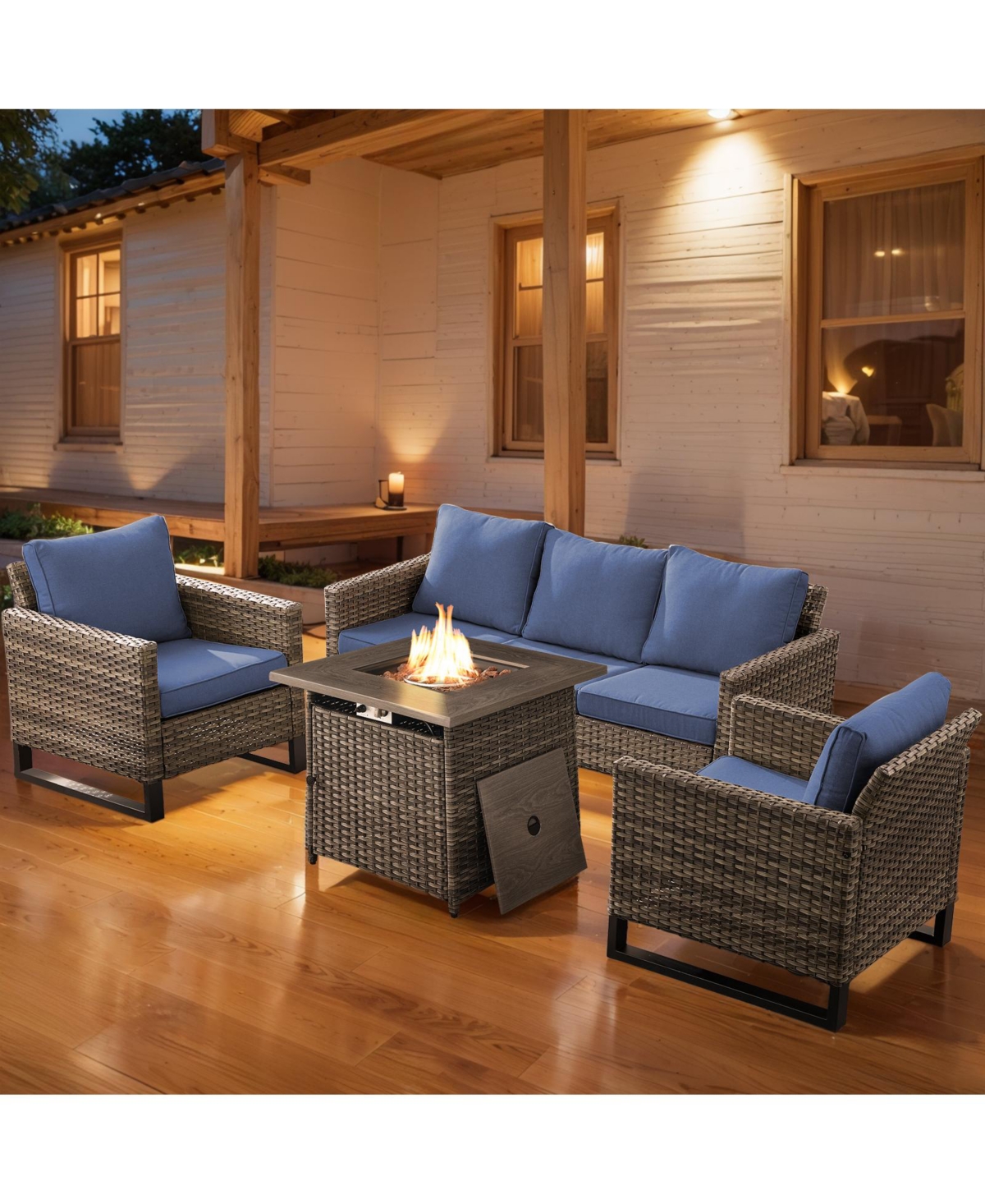 Click here for Gymojoy 4 Pieces Outdoor Patio Furniture Set with... prices