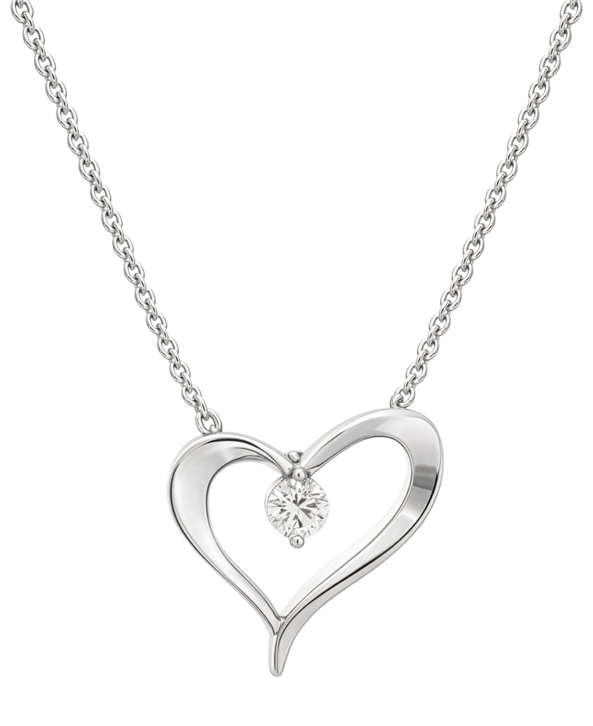 Click here for Macys Lab Grown Diamond (1/10 ct. t.w.) Pendant Ne... prices