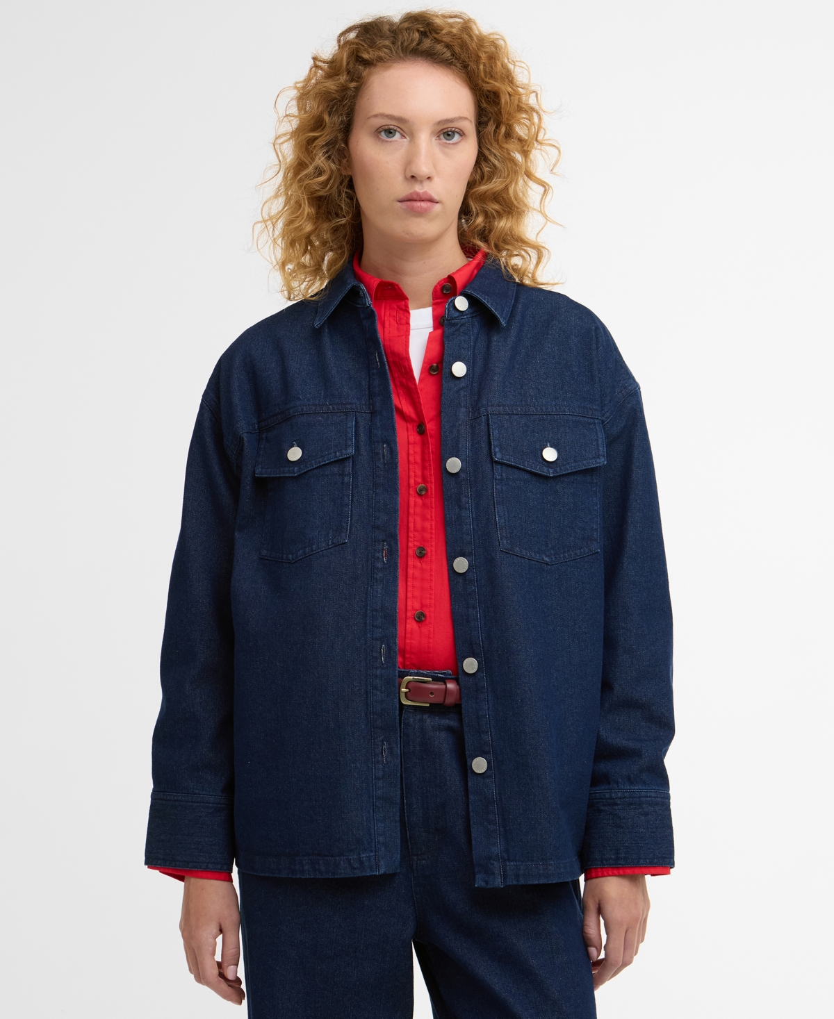 Click here for Barbour Womens Long-Sleeve Collared Maia Denim Shi... prices