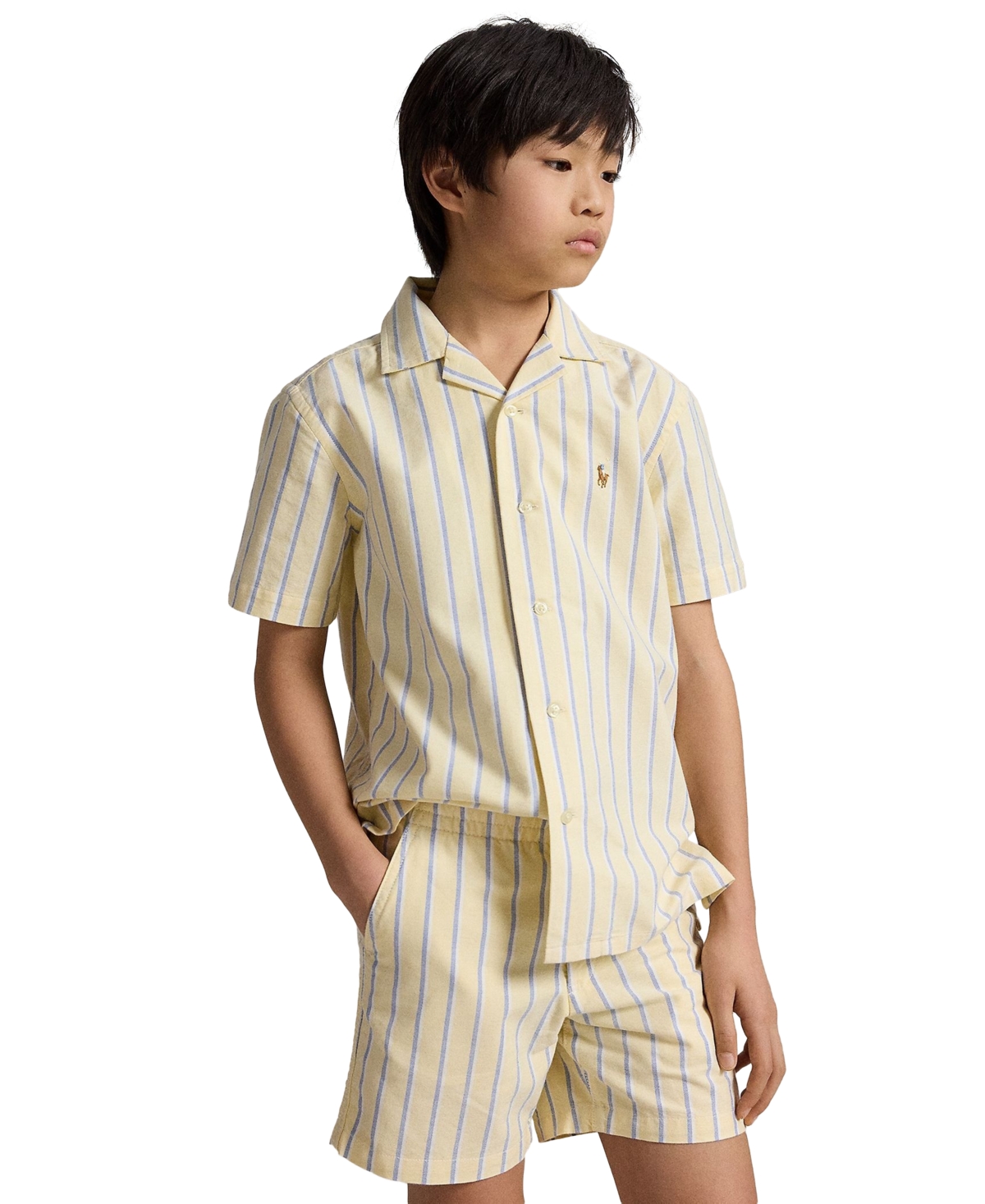 Click here for Polo Ralph Lauren Boys 8-20 Striped Oxford Camp Co... prices