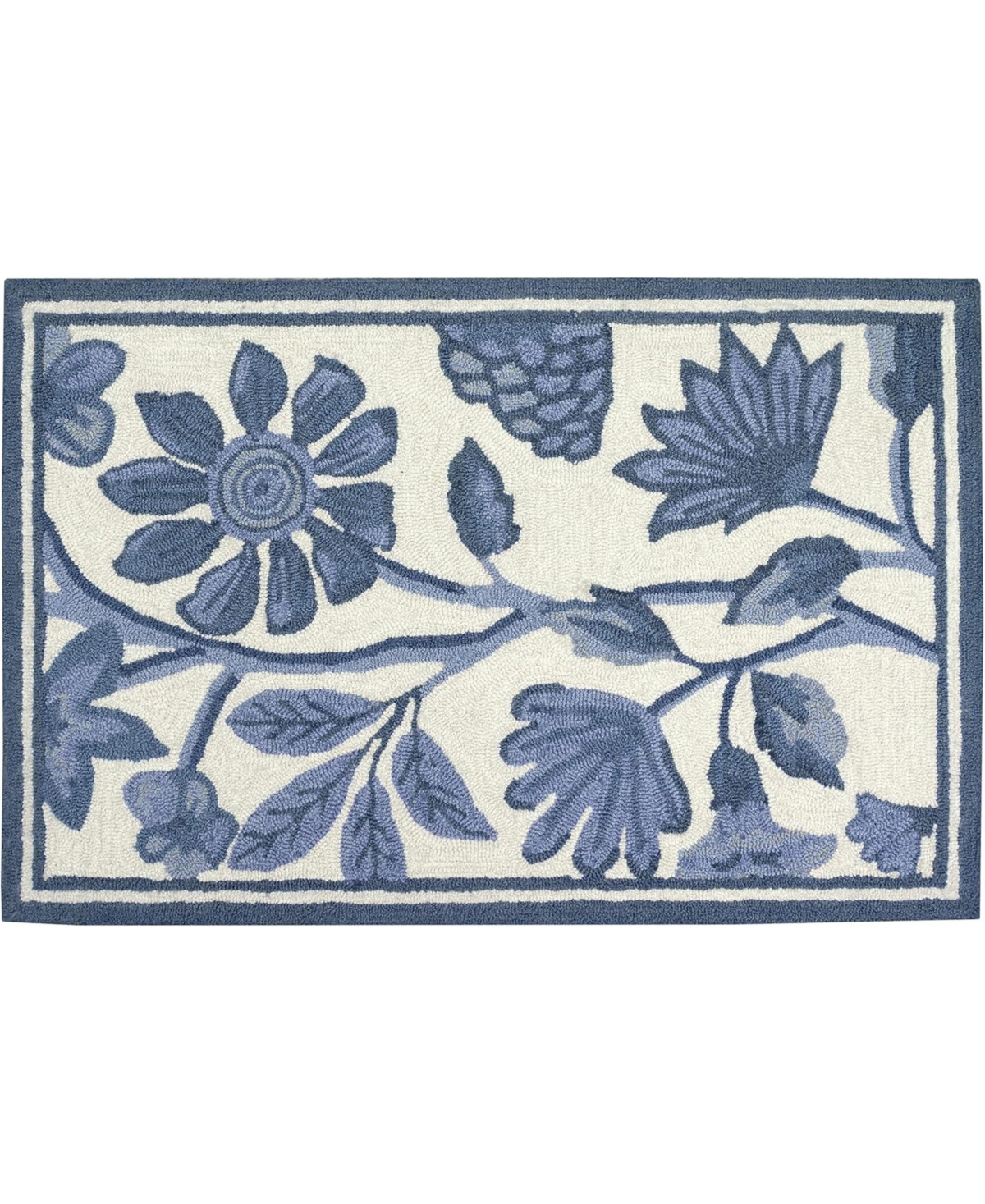 Click here for Liora Manne Capri Floral Vine 18x26 Area Rug - Blu... prices