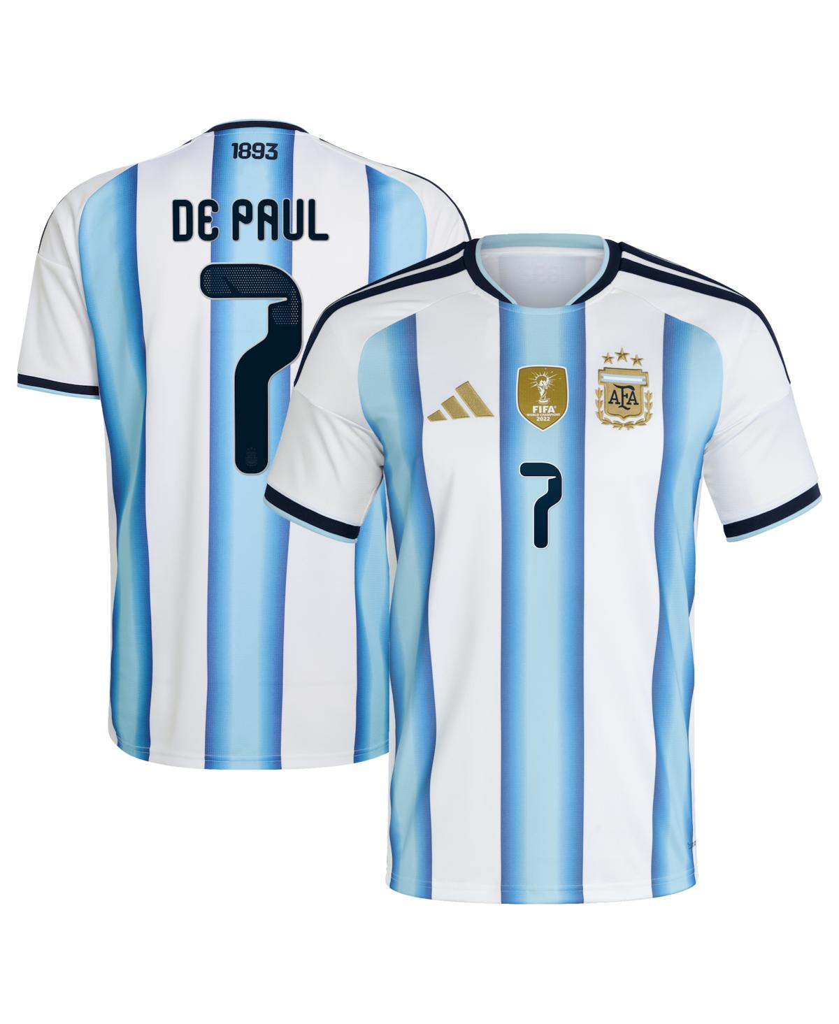 Click here for Adidas Mens Rodrigo De Paul White Argentina Nation... prices