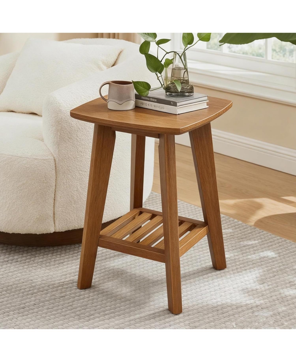 Click here for Tribesigns 19.68" Square Side Table with 2-Ti... prices