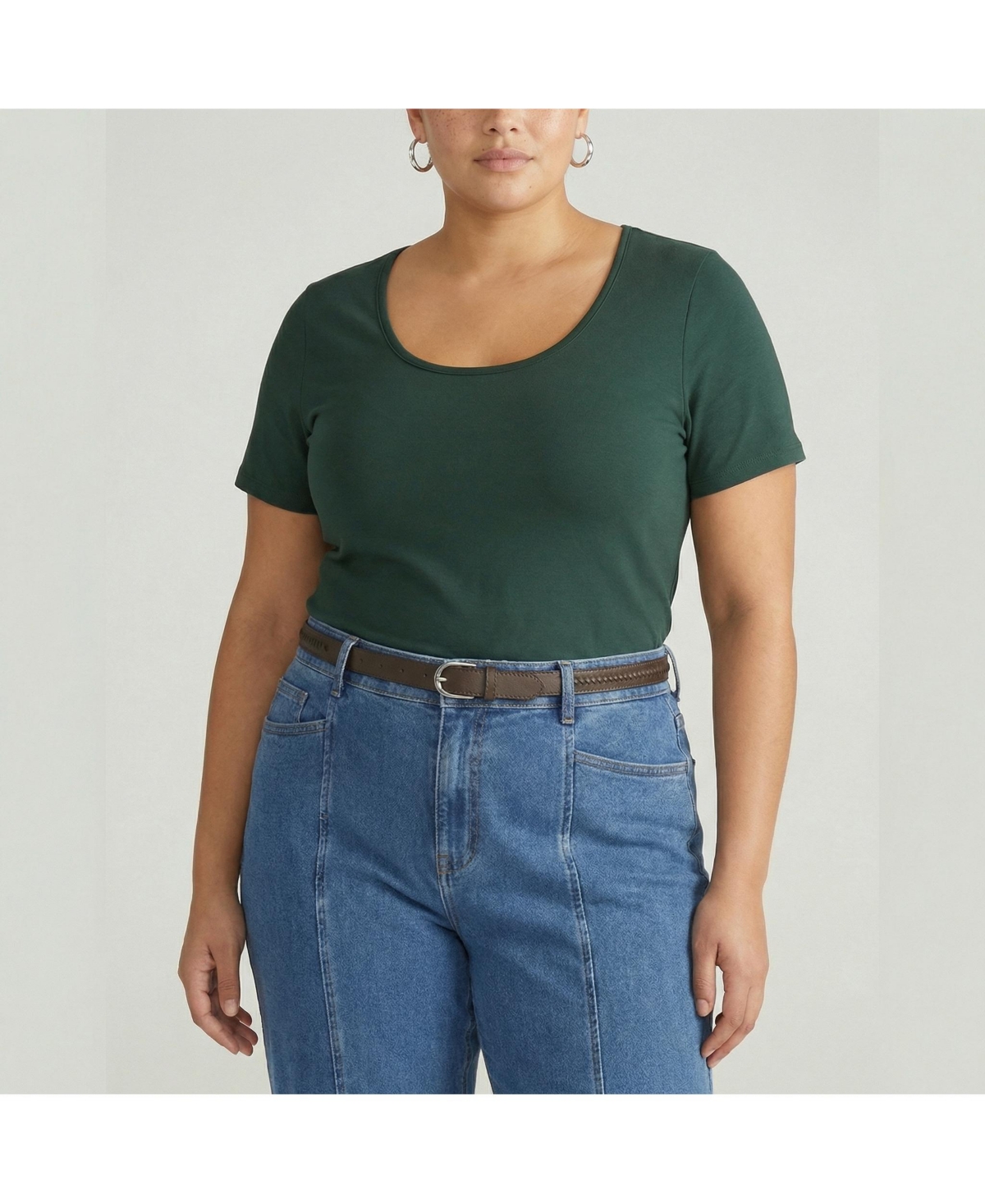 Click here for Universal Standard Womens Plus Size Scoop Neck Tee... prices